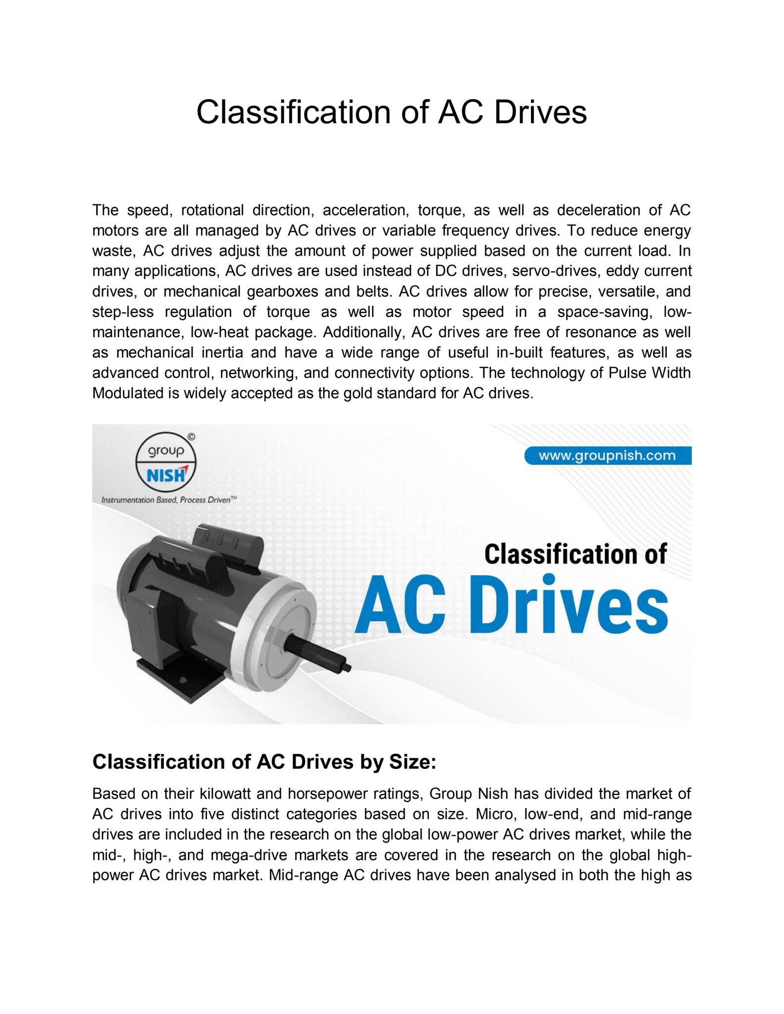 Classification of AC Drives by Group Nish - Issuu