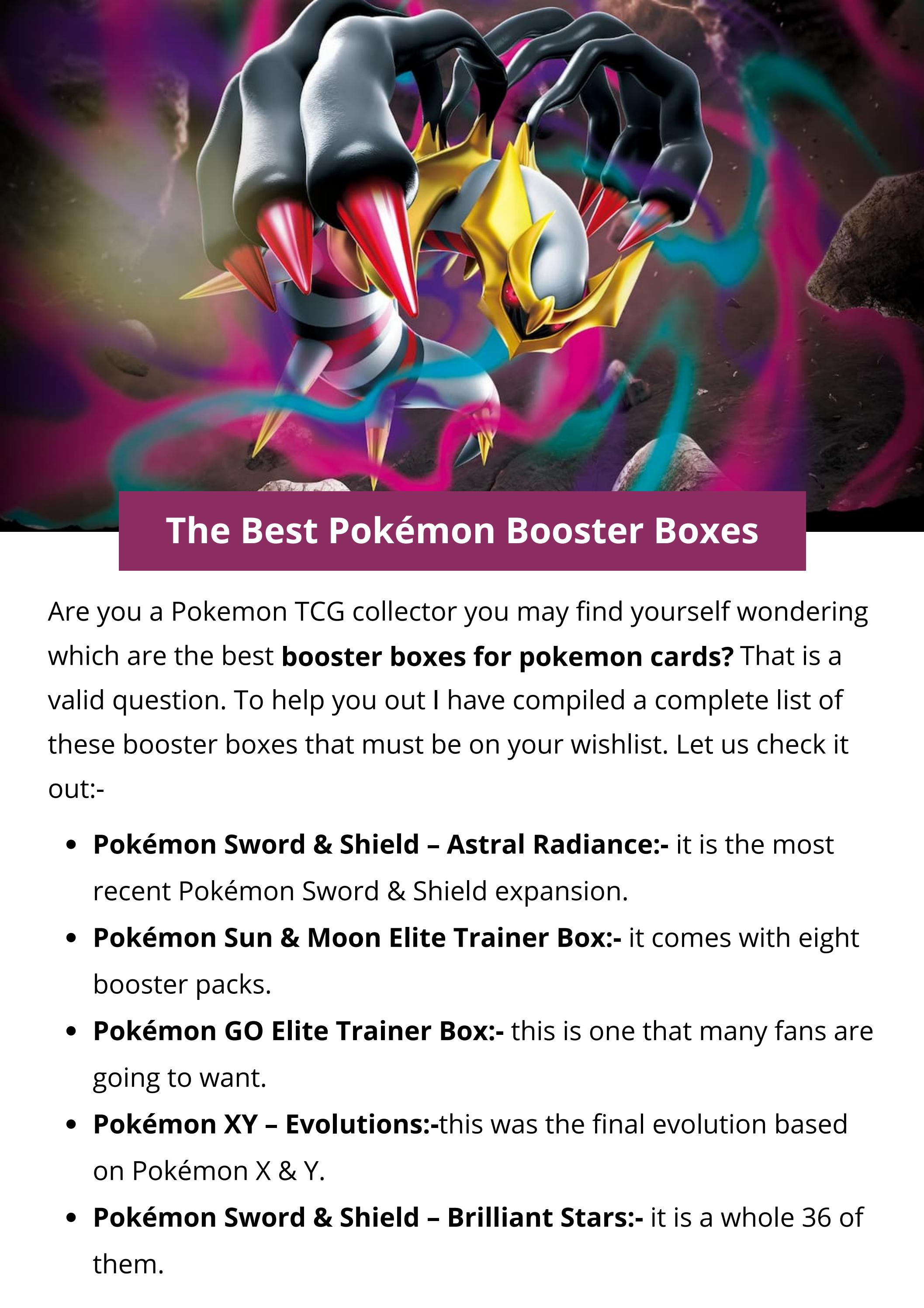 The Best Pokémon Booster Boxes by jonesashley - Issuu