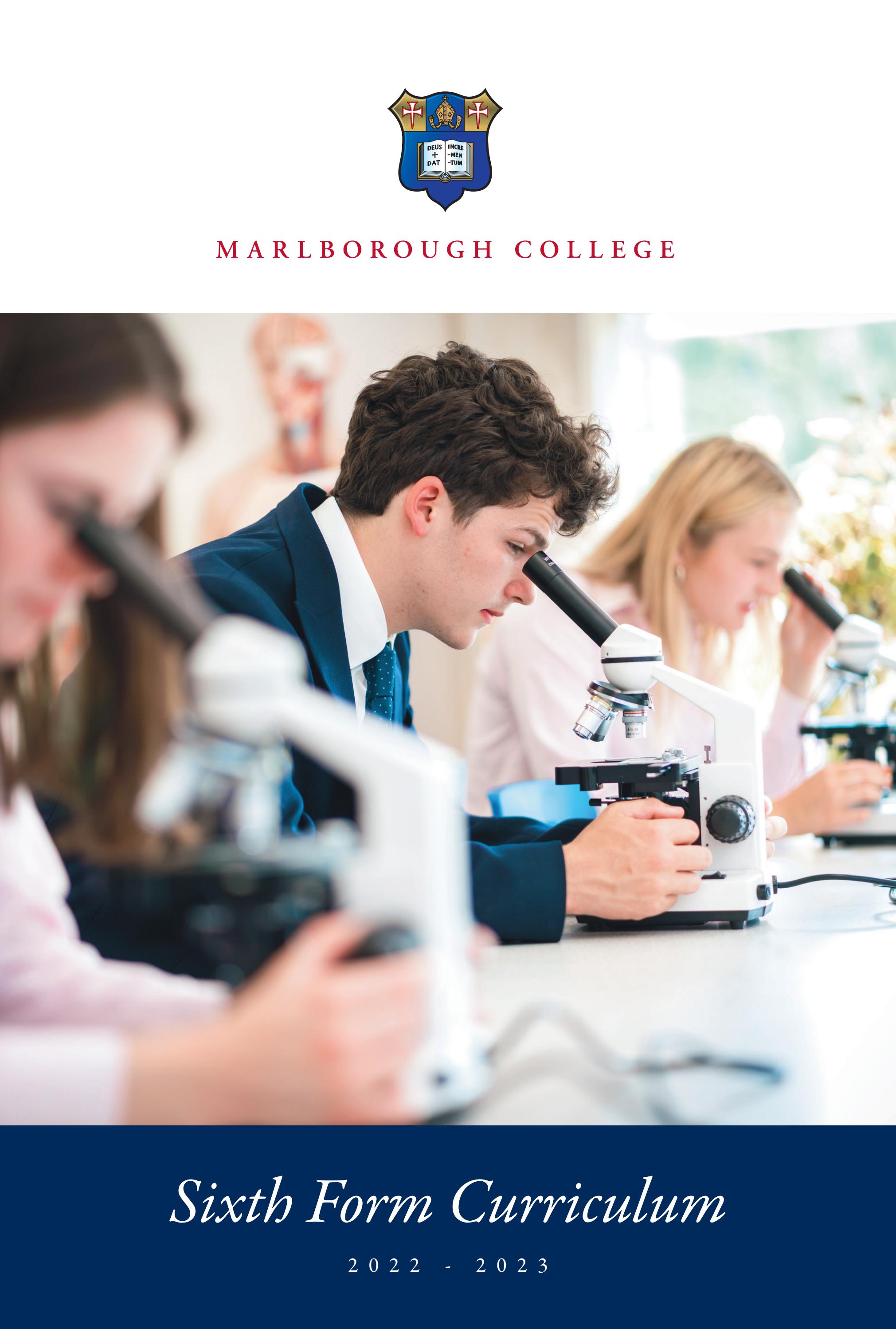 Sixth Form Curriculum Handbook by Marlborough College - Issuu