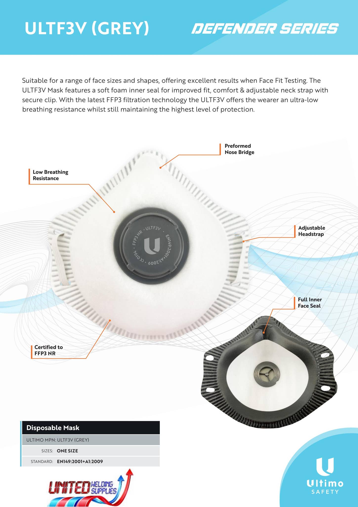 Ultimo Safety FFP3 Mask by United Welding Supplies - Issuu