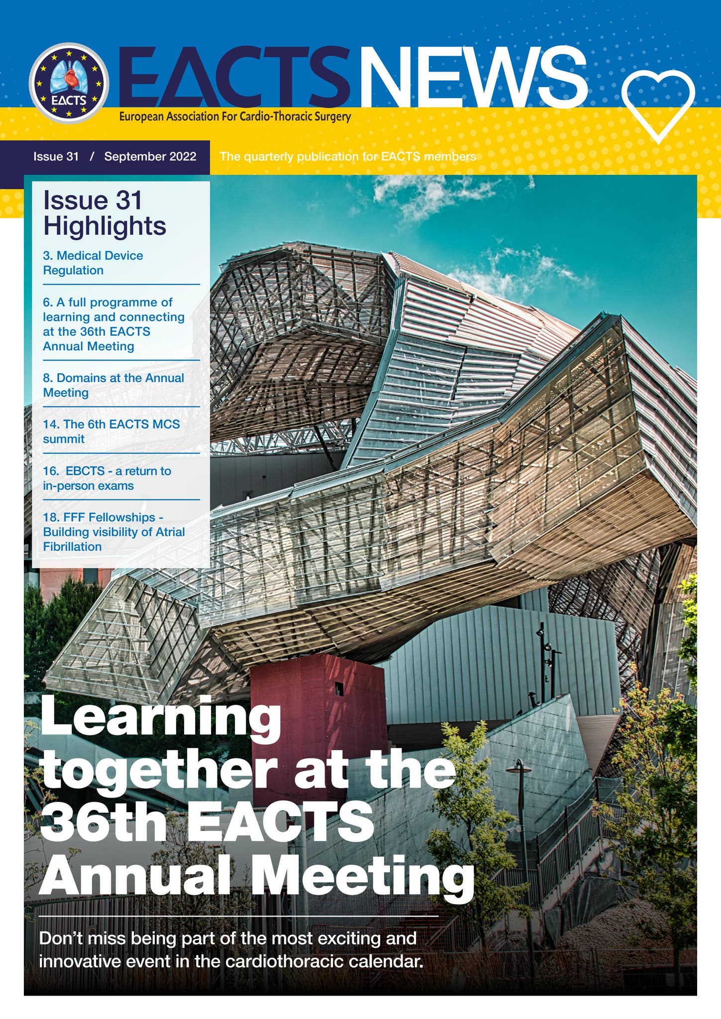Issue 31 | September 2022 - EACTS News by EACTS - Issuu