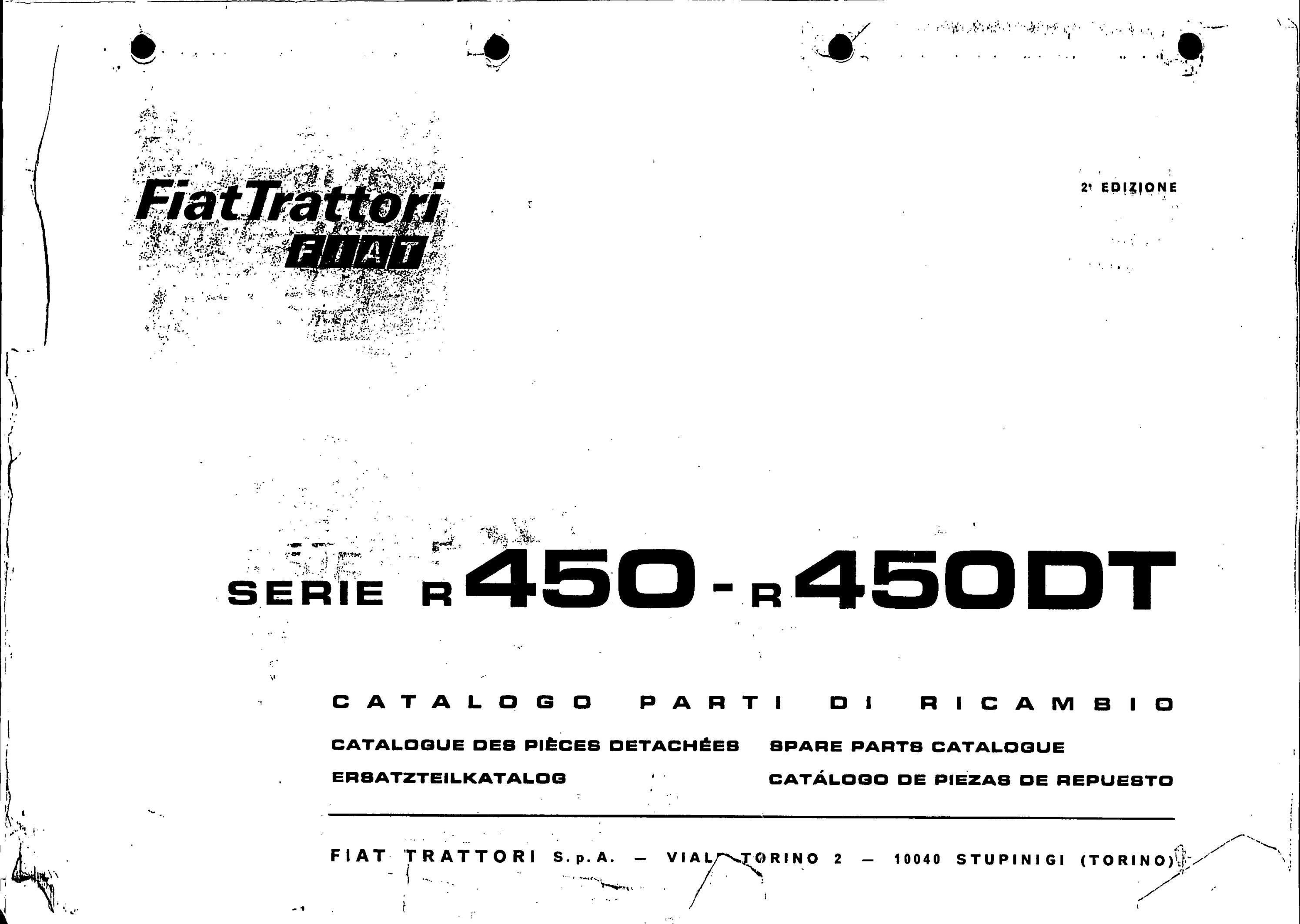 Fiat r450-r450DT Service Parts Catalog Manual by epartsmanuals - Issuu