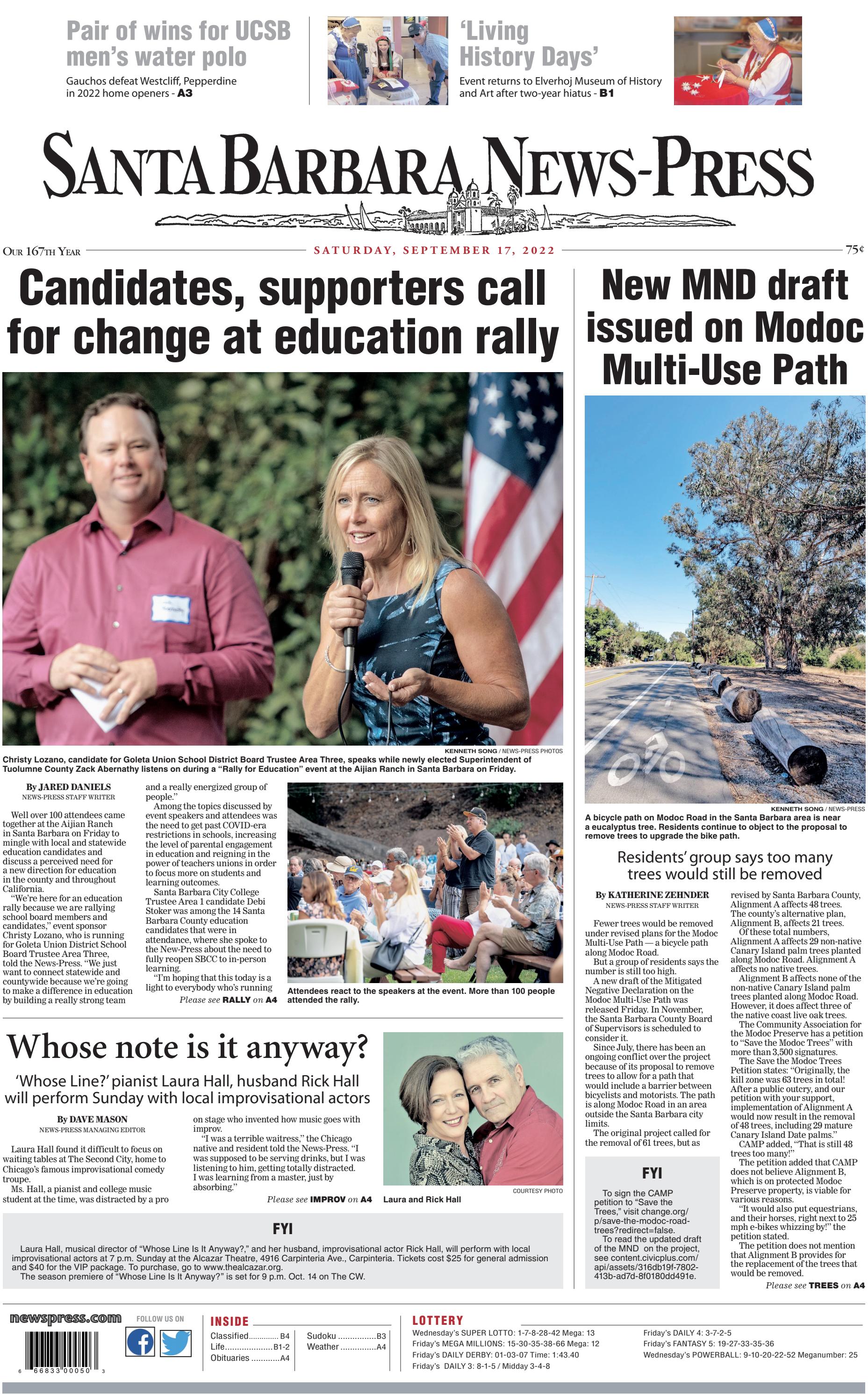Santa Barbara News-Press: September 17, 2022 by Santa Barbara News ...