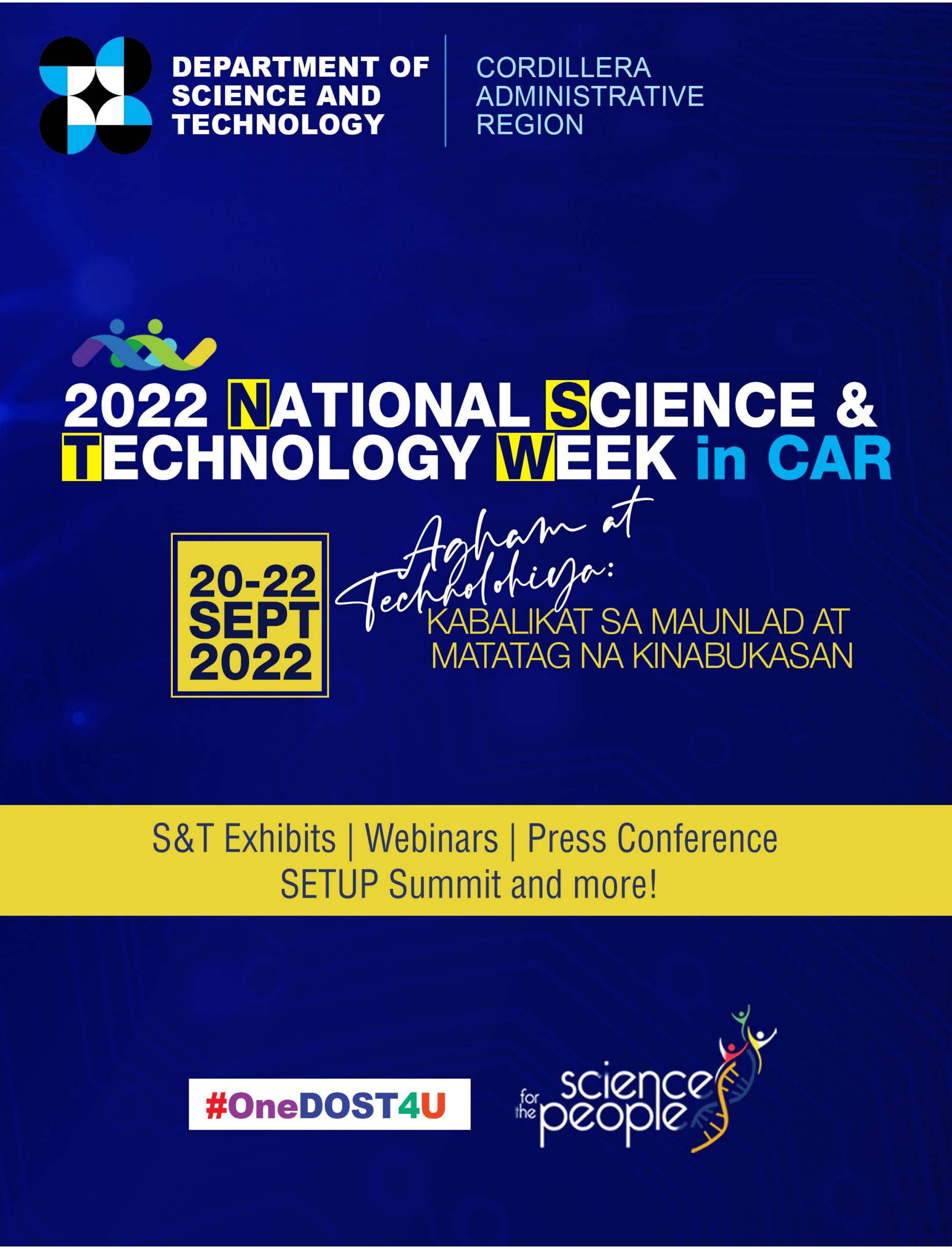 2022 NSTW in CAR Program of Activities by DOST-CAR - Issuu