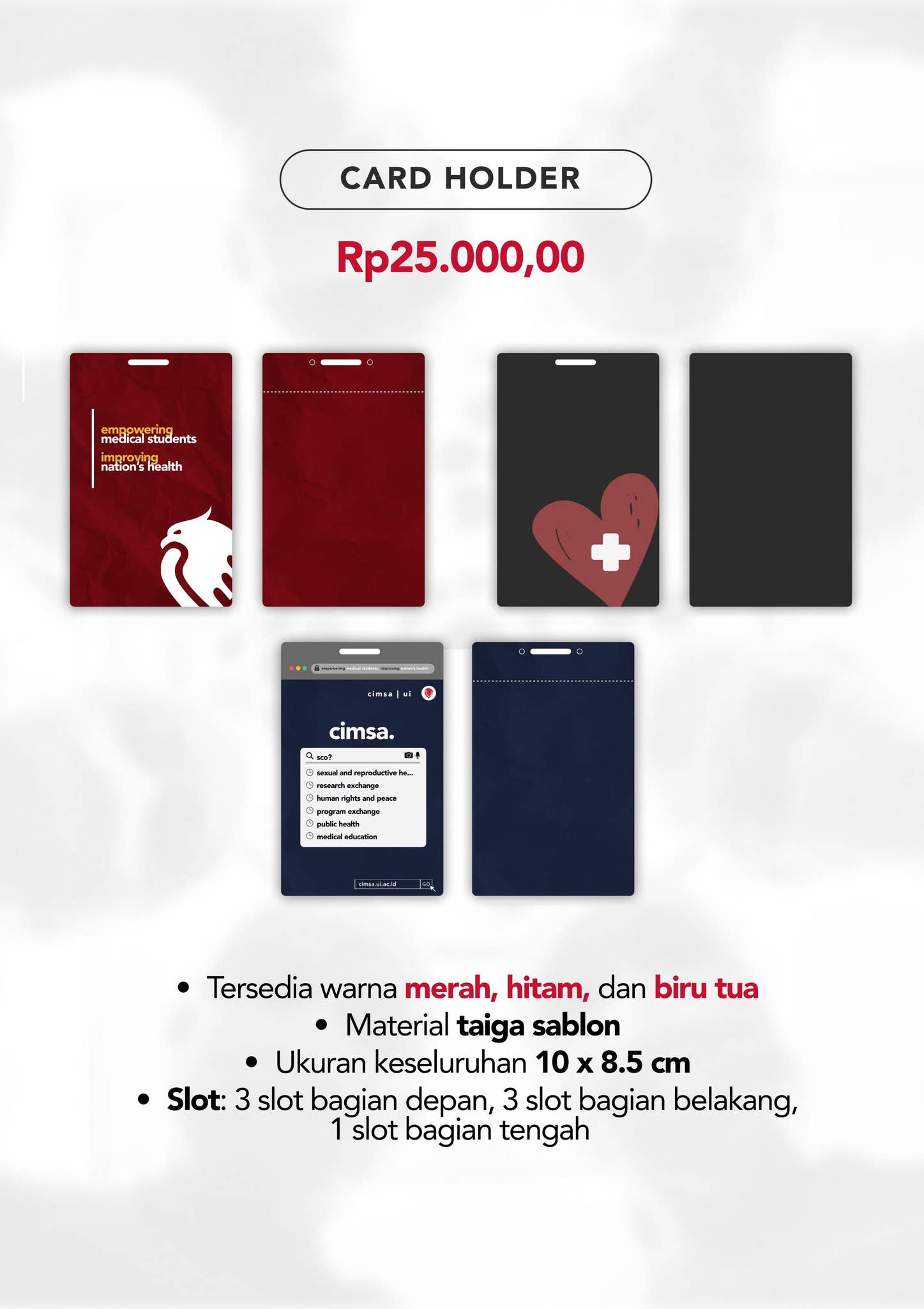 CIMSA UI 22/23 Merchandise Catalogue | Period 1 by CIMSA Universitas ...