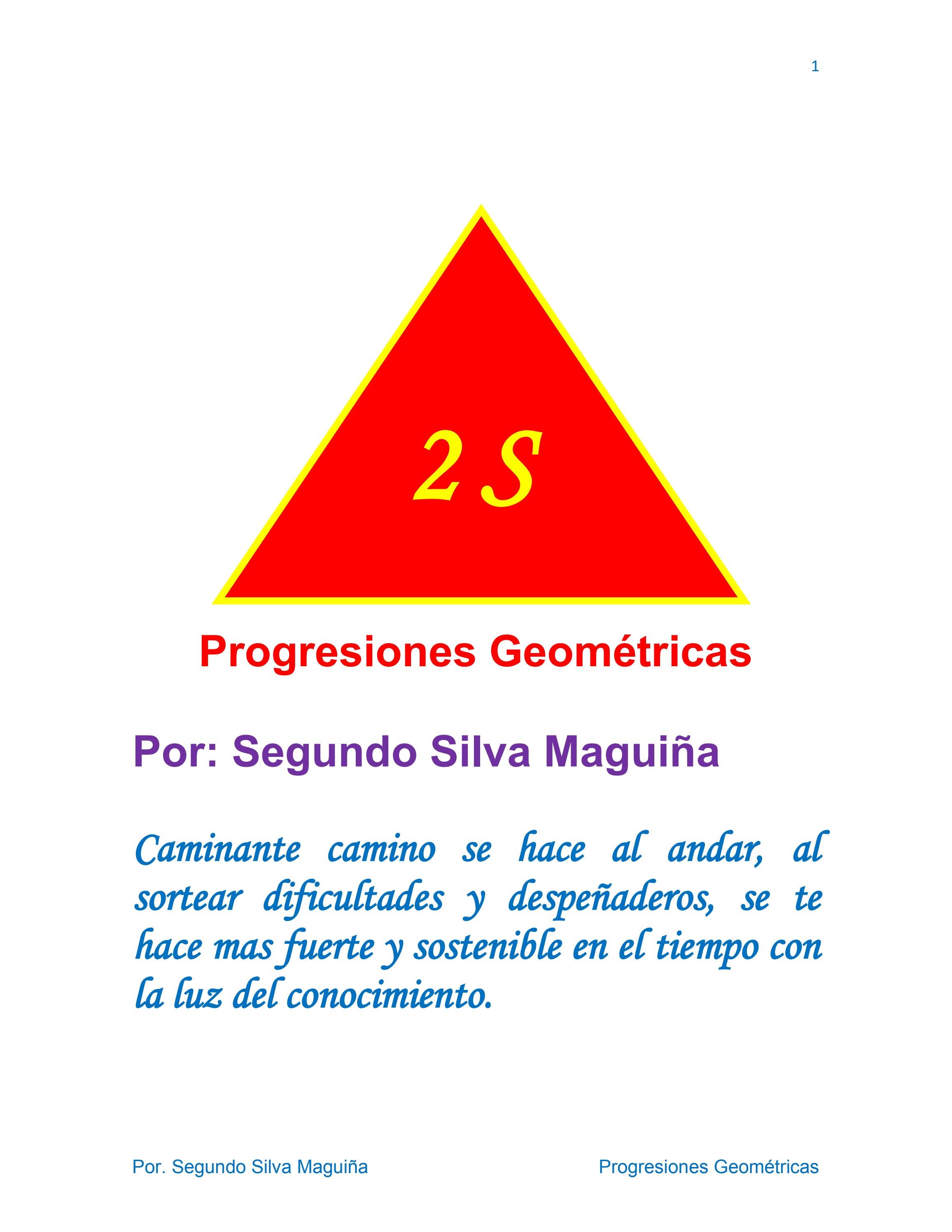 Progresiones Geométricas by segundosilva2209 - Issuu