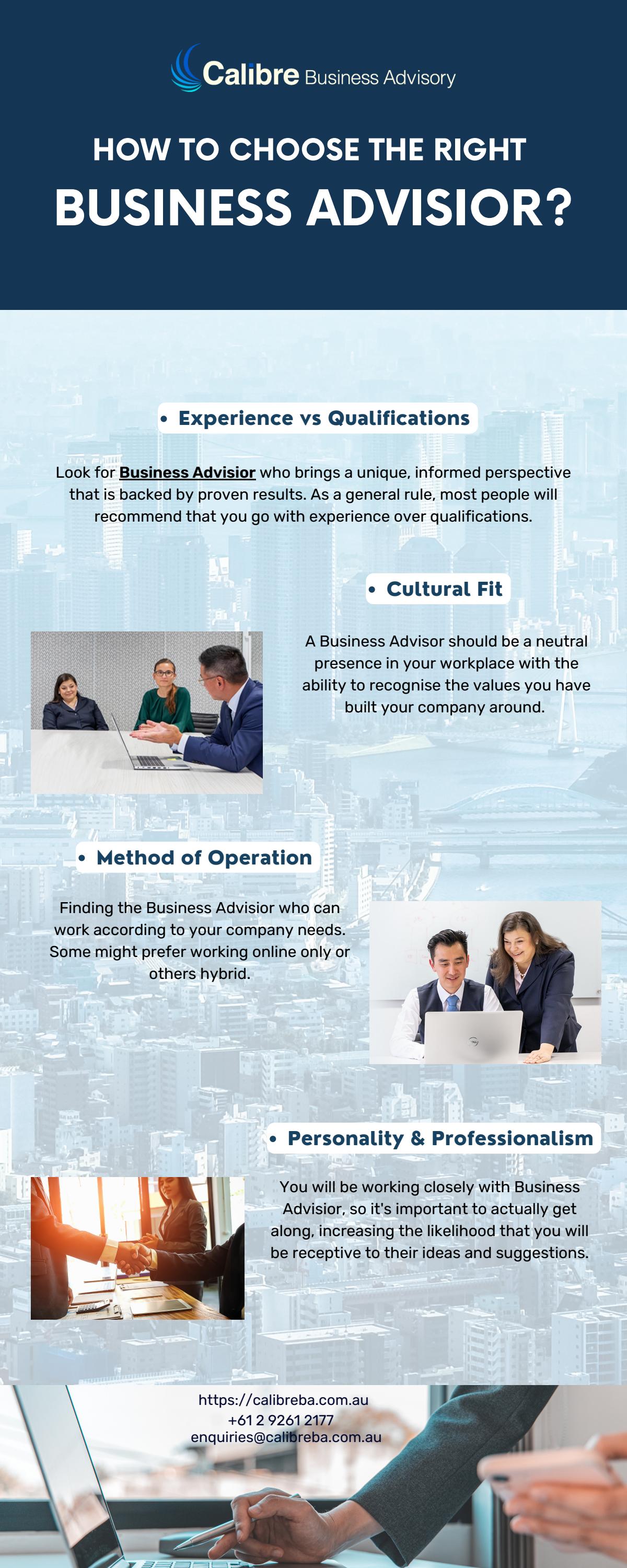 How to Choose the Right Business Advisior? by Calibre Business Advisory ...