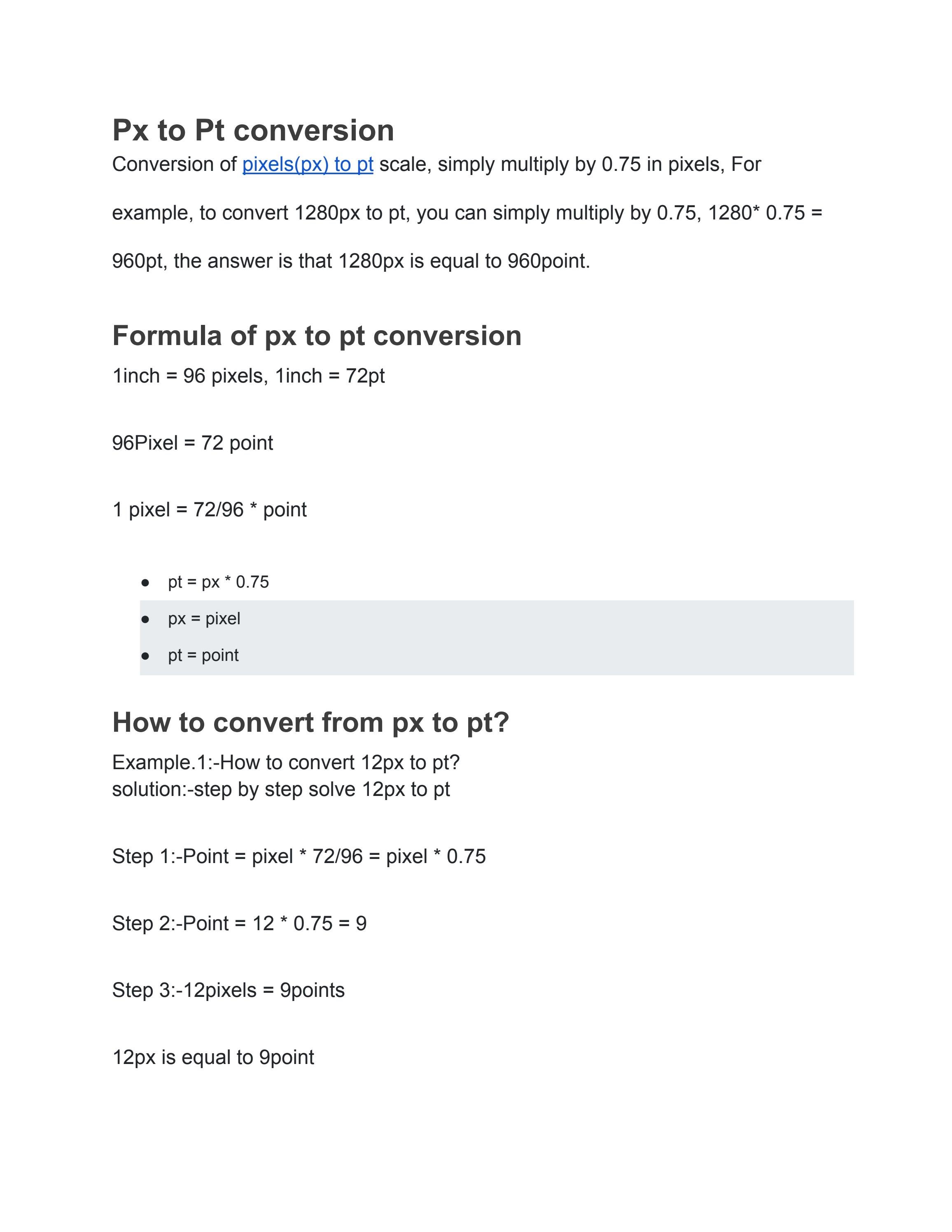Px To Pt Converter By Calculatorway Issuu