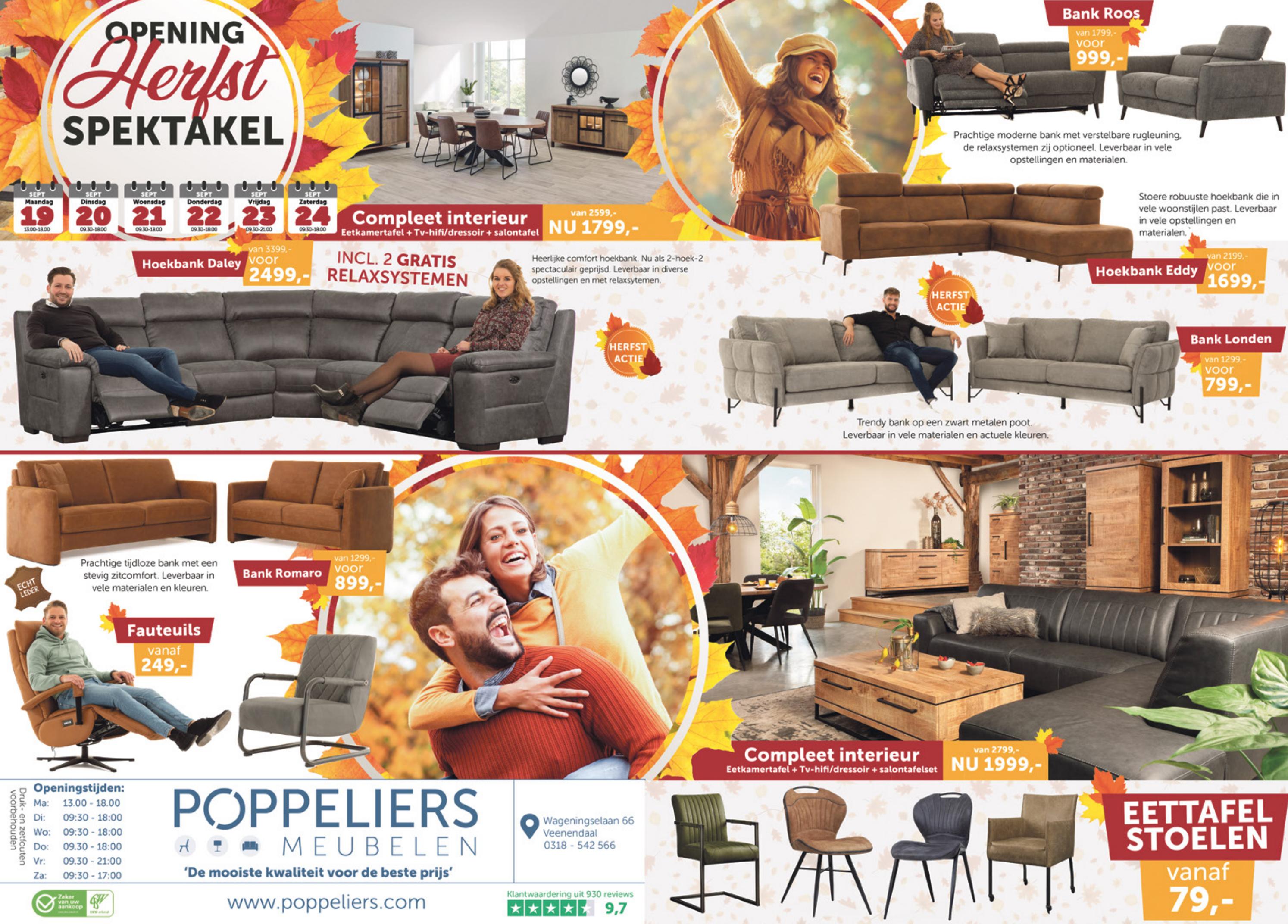 Folder of advertentie Poppeliers Meubelen week 38 by Media Solutions B ...