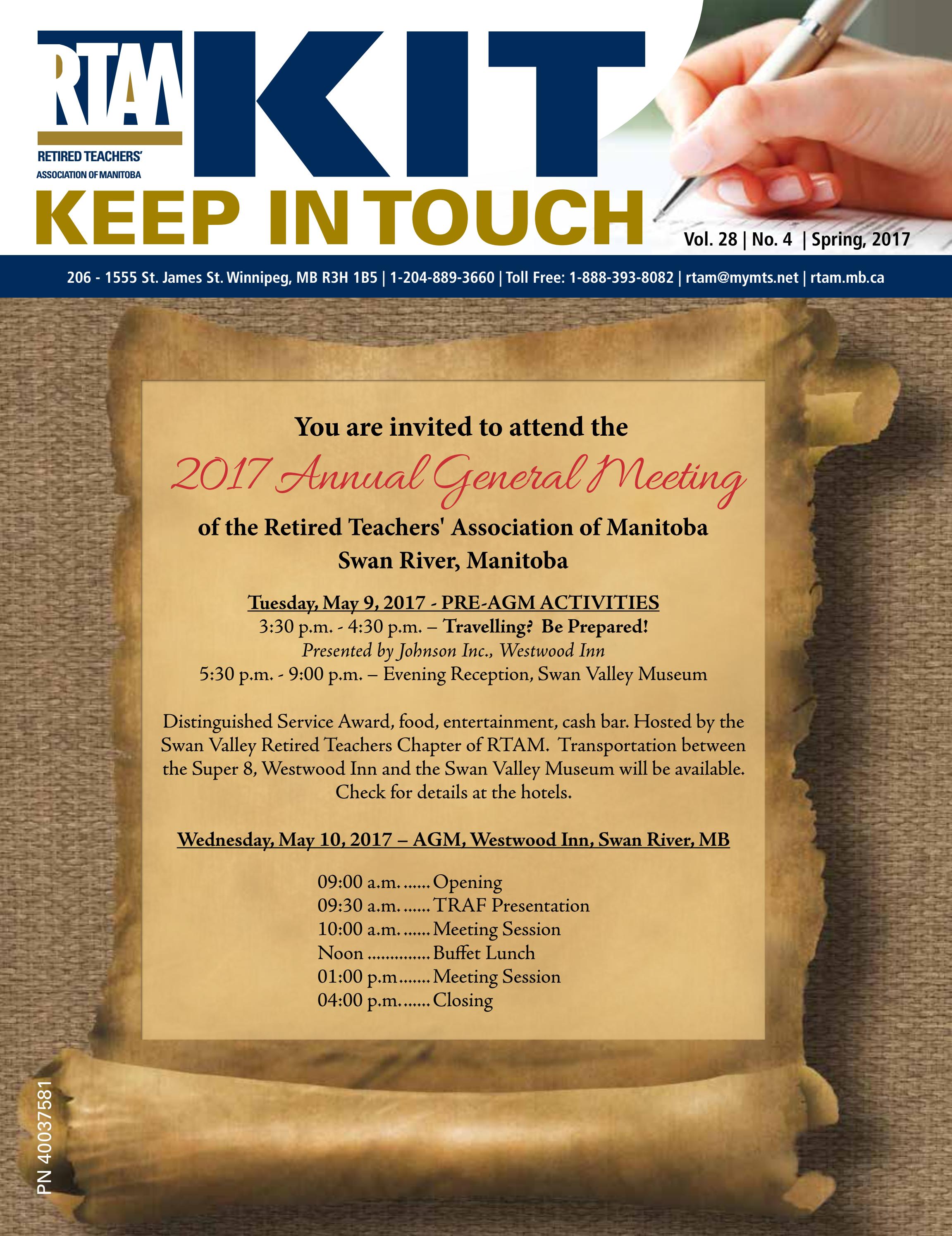 KIT Magazine - Spring 2017 by retiredteachers - Issuu