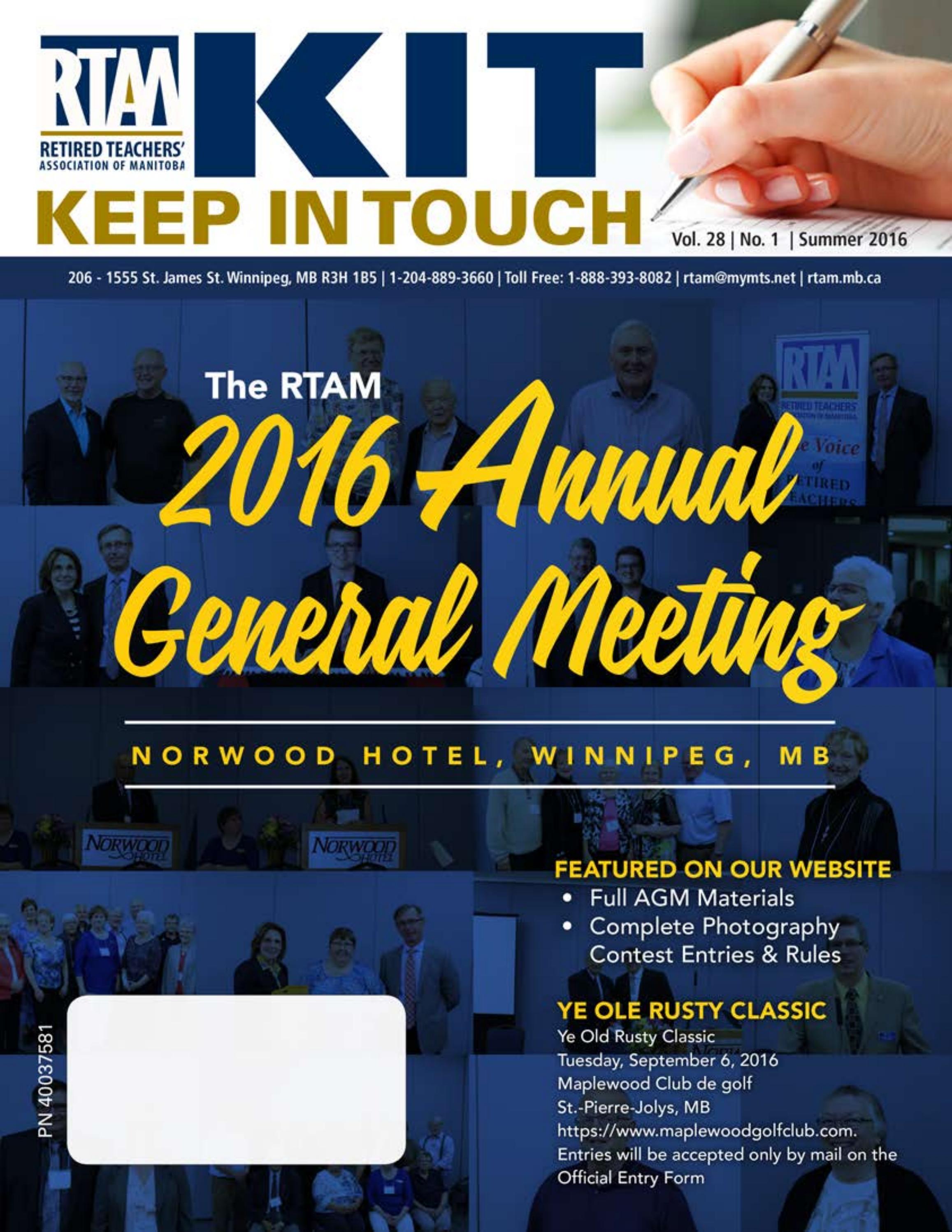 KIT Magazine - Summer 2016 by retiredteachers - Issuu