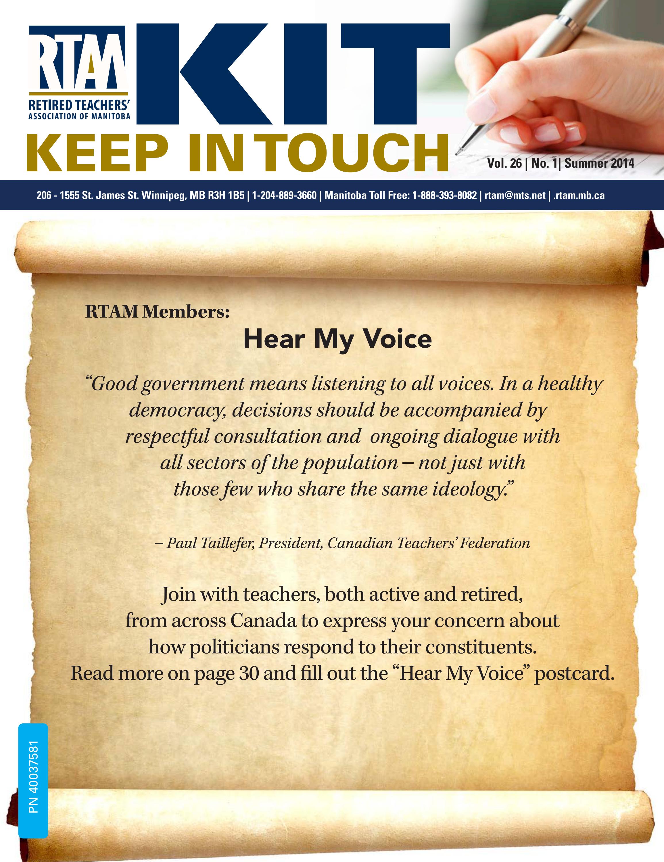 KIT Magazine - Summer 2014 by retiredteachers - Issuu