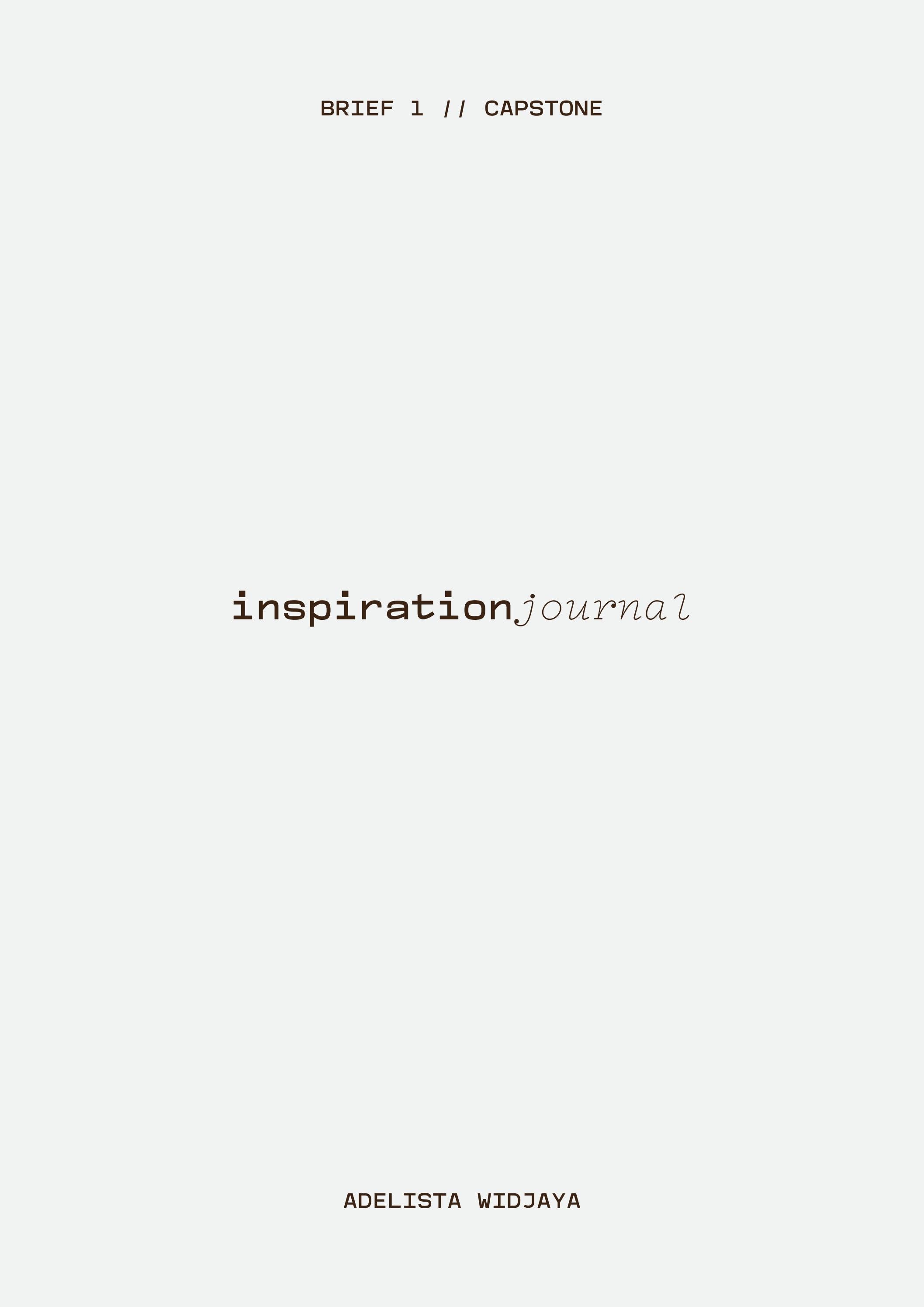 Capstone Inspo Journal by Adelista Widjaya - Issuu