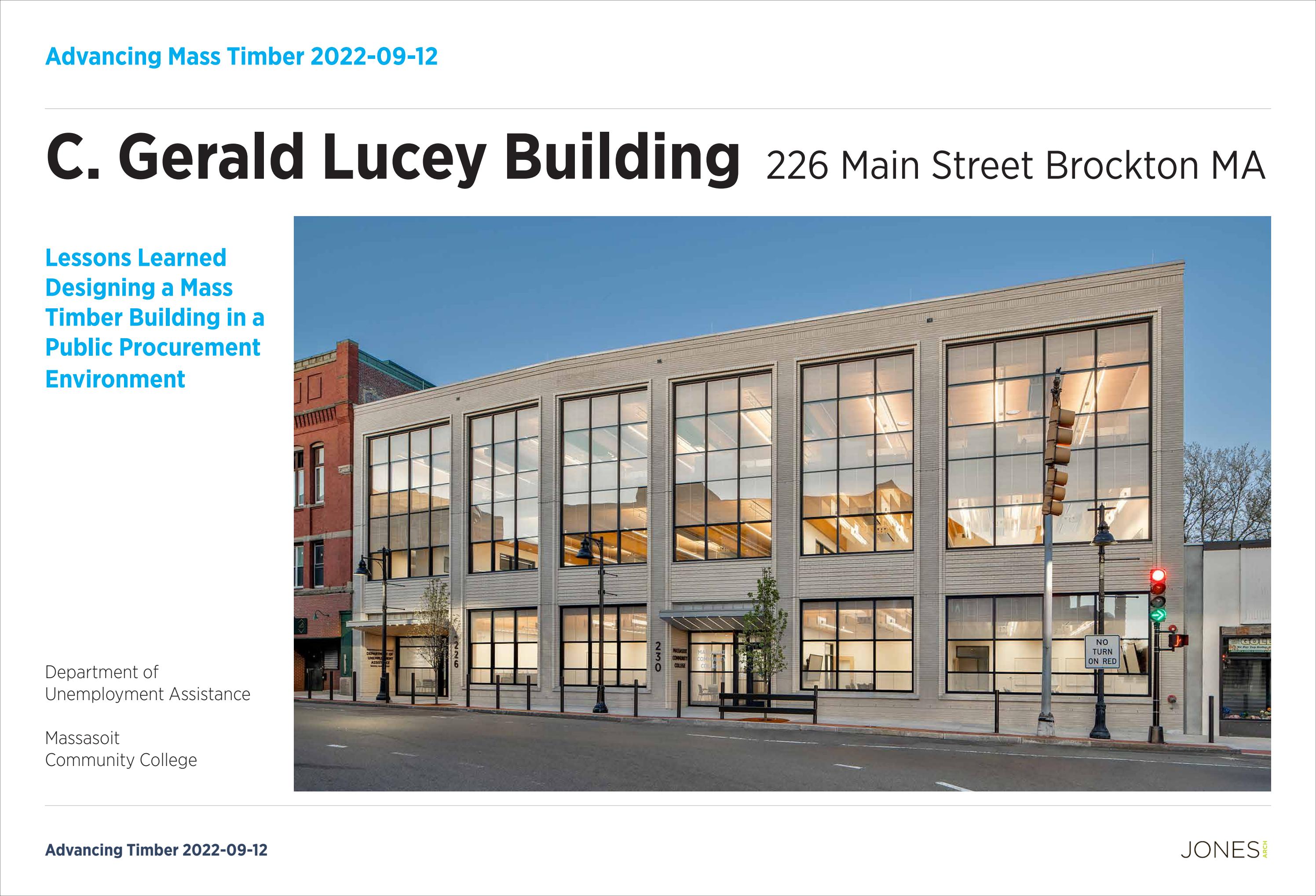 Advancing Mass Timber Conference: C. Gerald Lucey Building by Jones ...