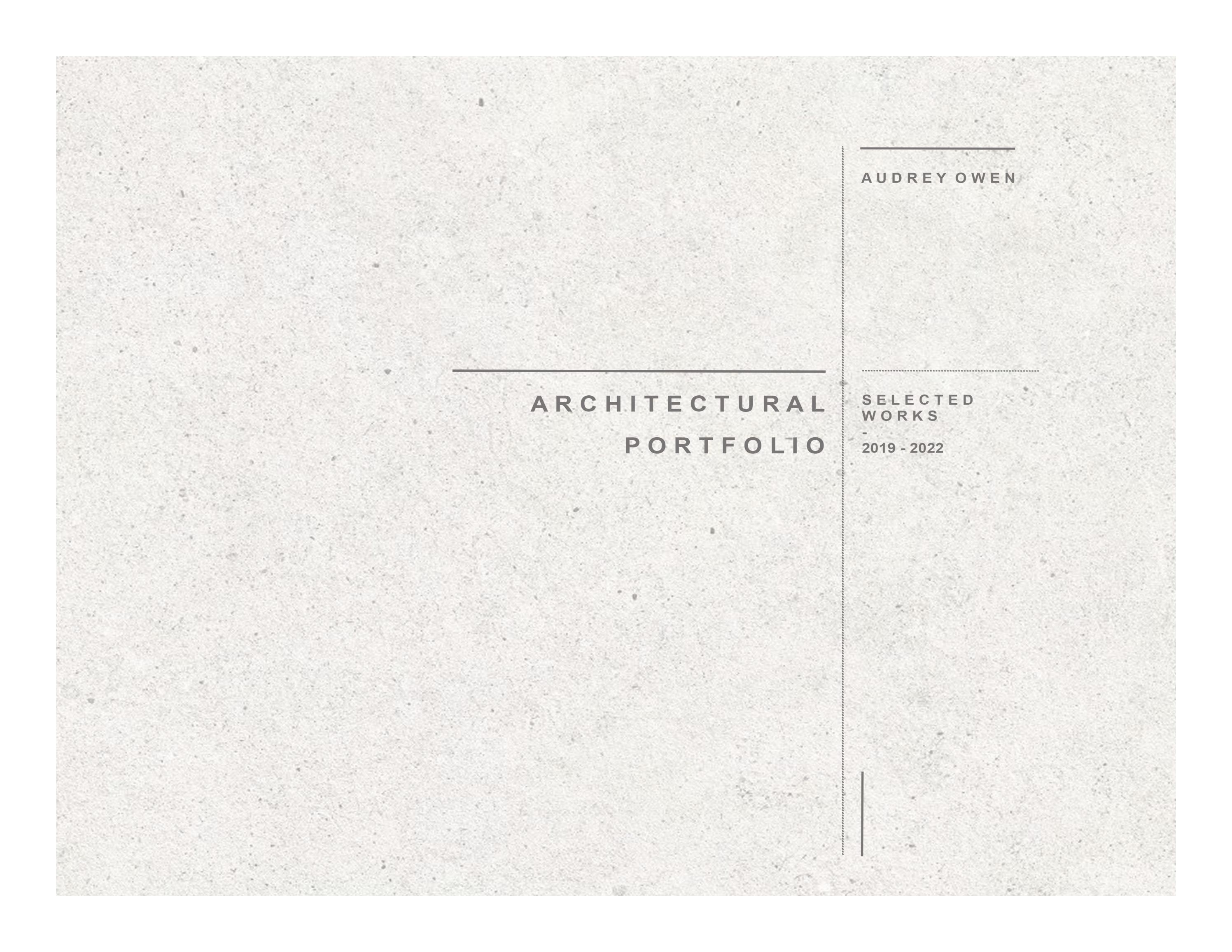 Architectural Portfolio 2022 by audreyowen777 - Issuu