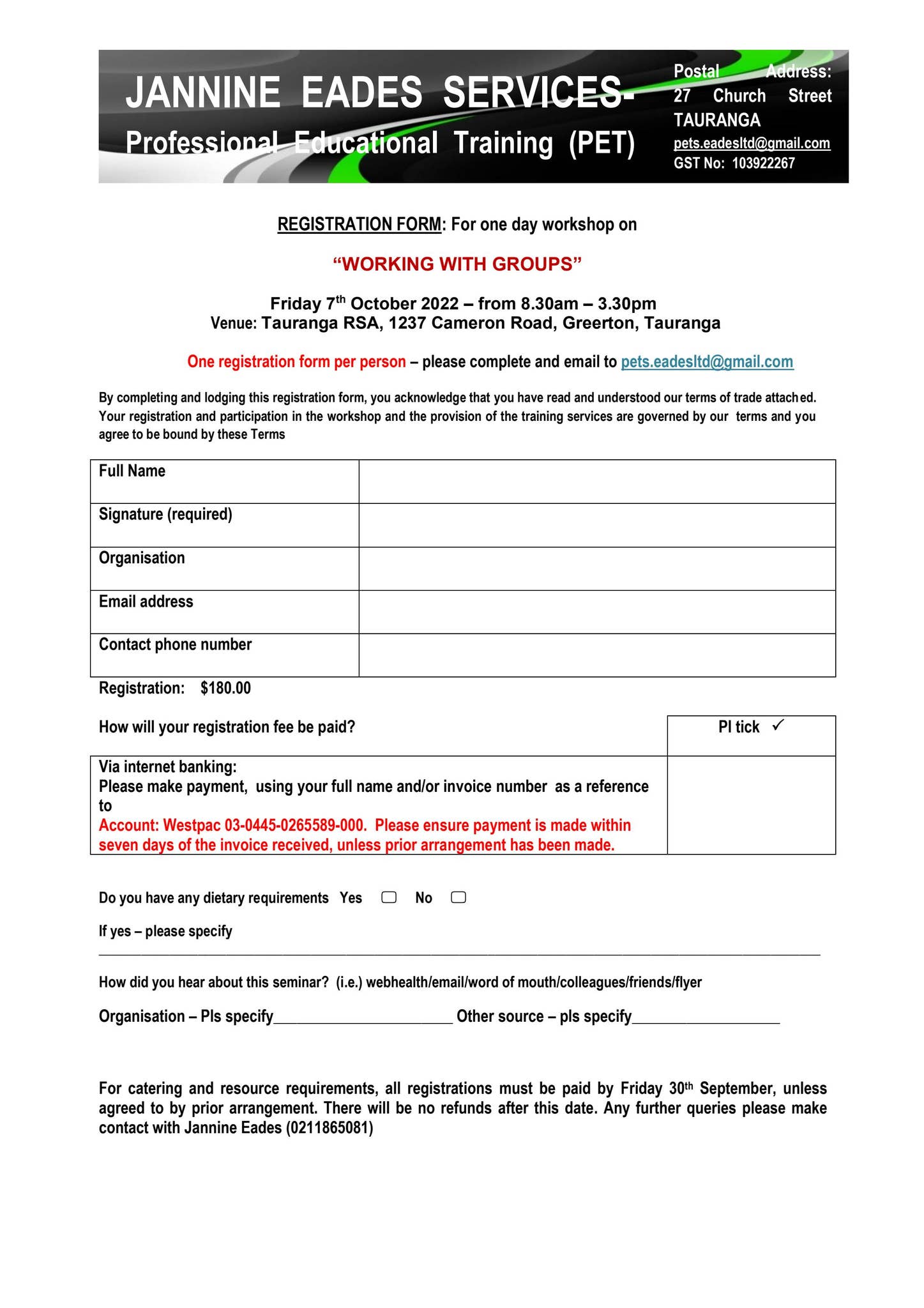 Working with Group flyer & Reg Form - 7th October 22 by WBOP PHO - Issuu