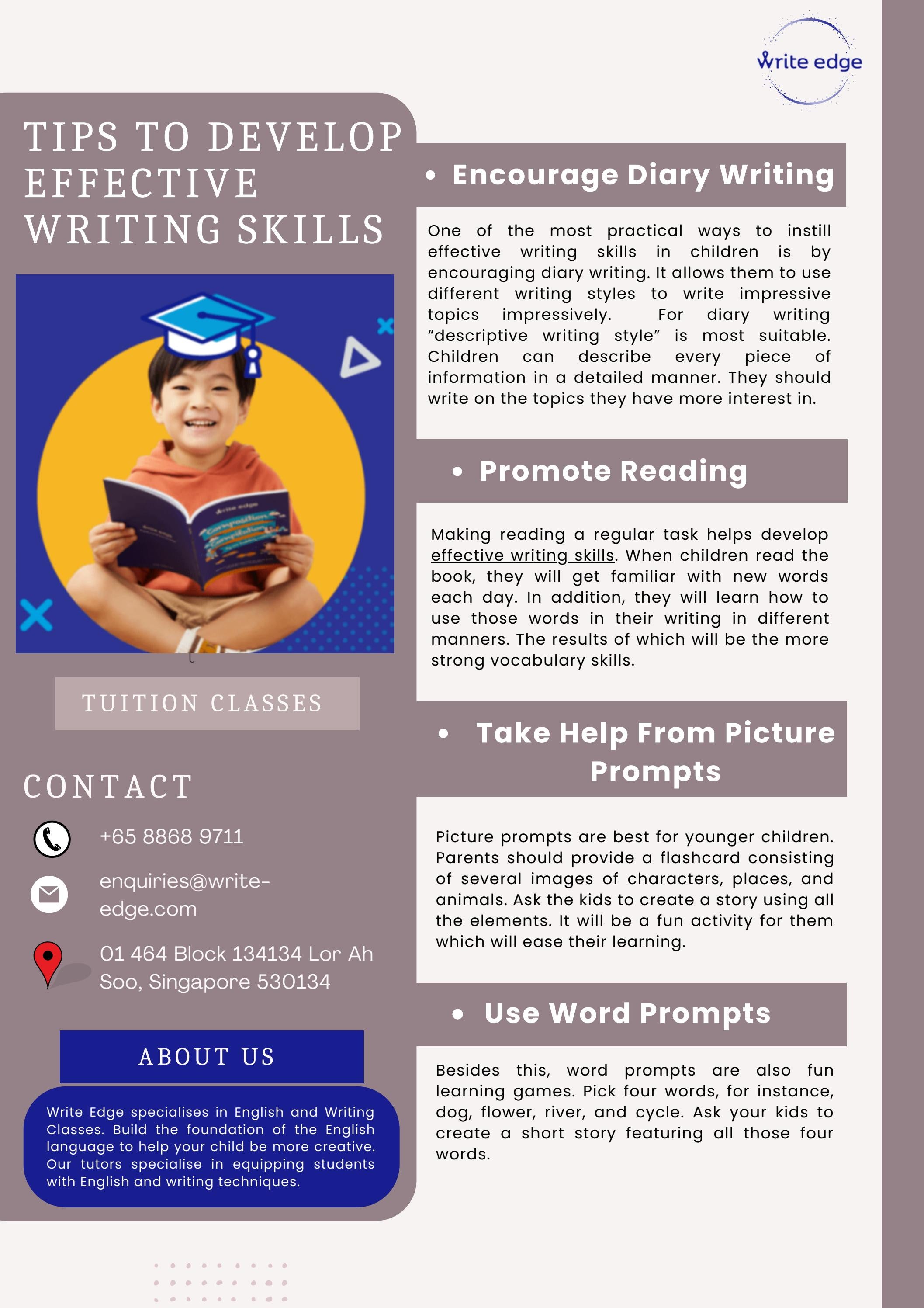 Tips To Develop Effective Writing Skills for Children by write Edge - Issuu