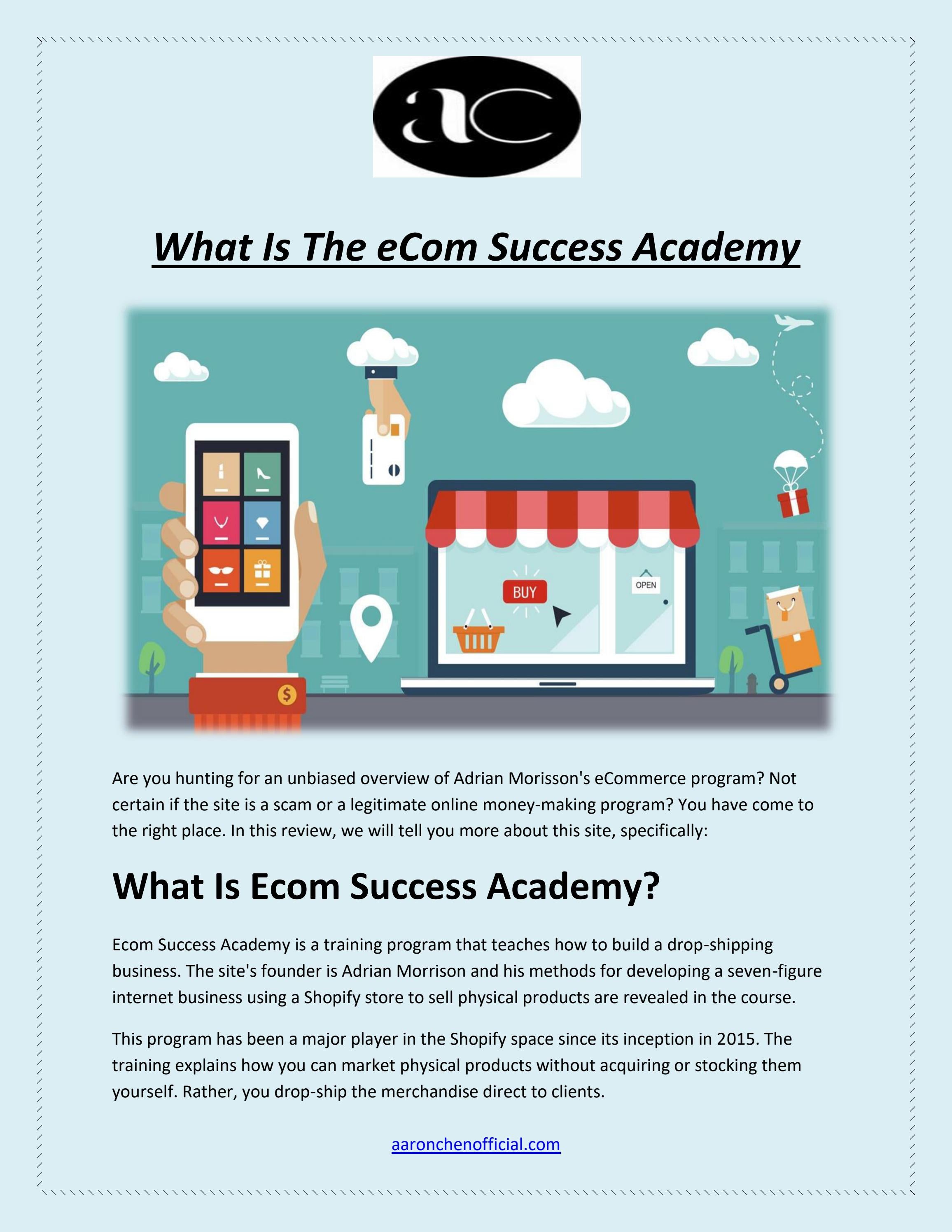 What Is Ecom Success Academy By Aaron Chen Issuu what-is-ecom-success-academy-by-aaron-chen-issuu