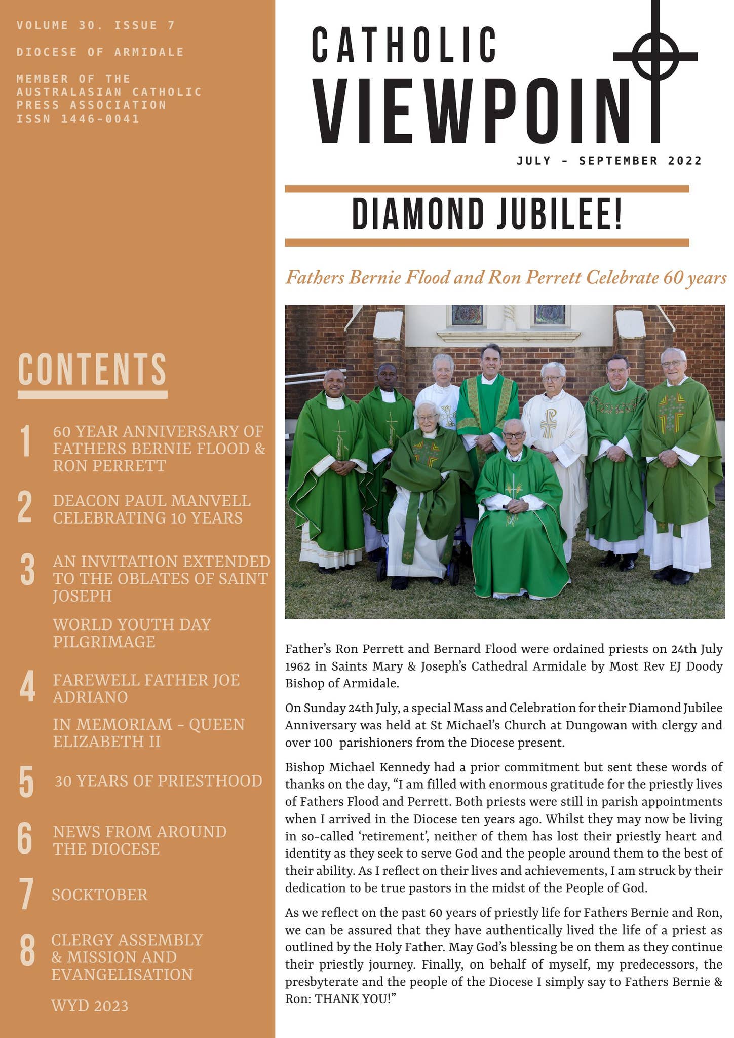 Diocese of Armidale Catholic Viewpoint July - Sept 2022 Issue 7 by ...