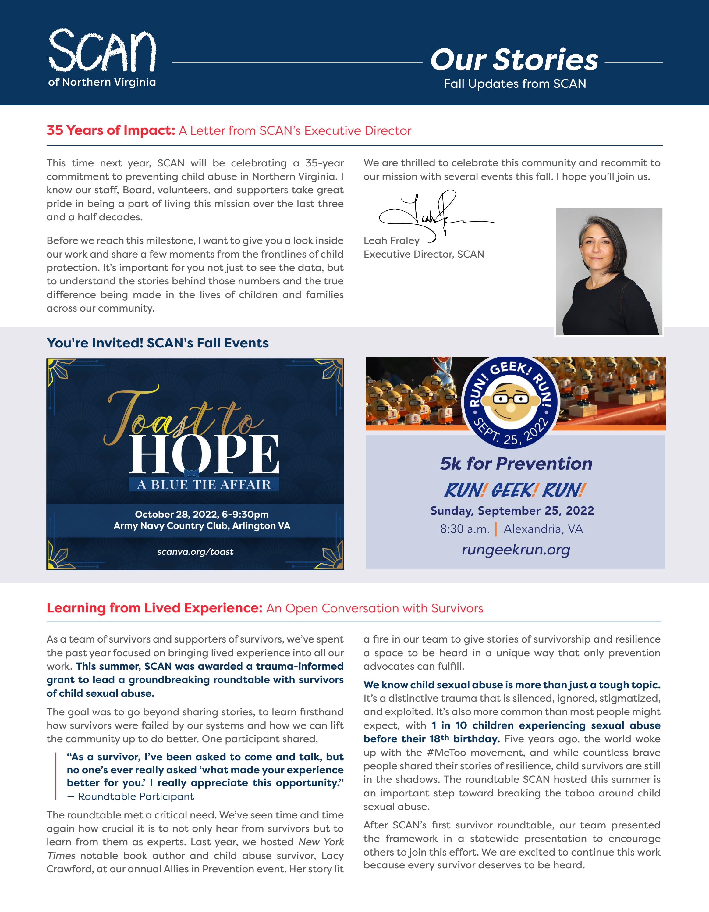 SCAN of Northern Virginia - 2022 Fall Newsletter by Allegiance Group ...