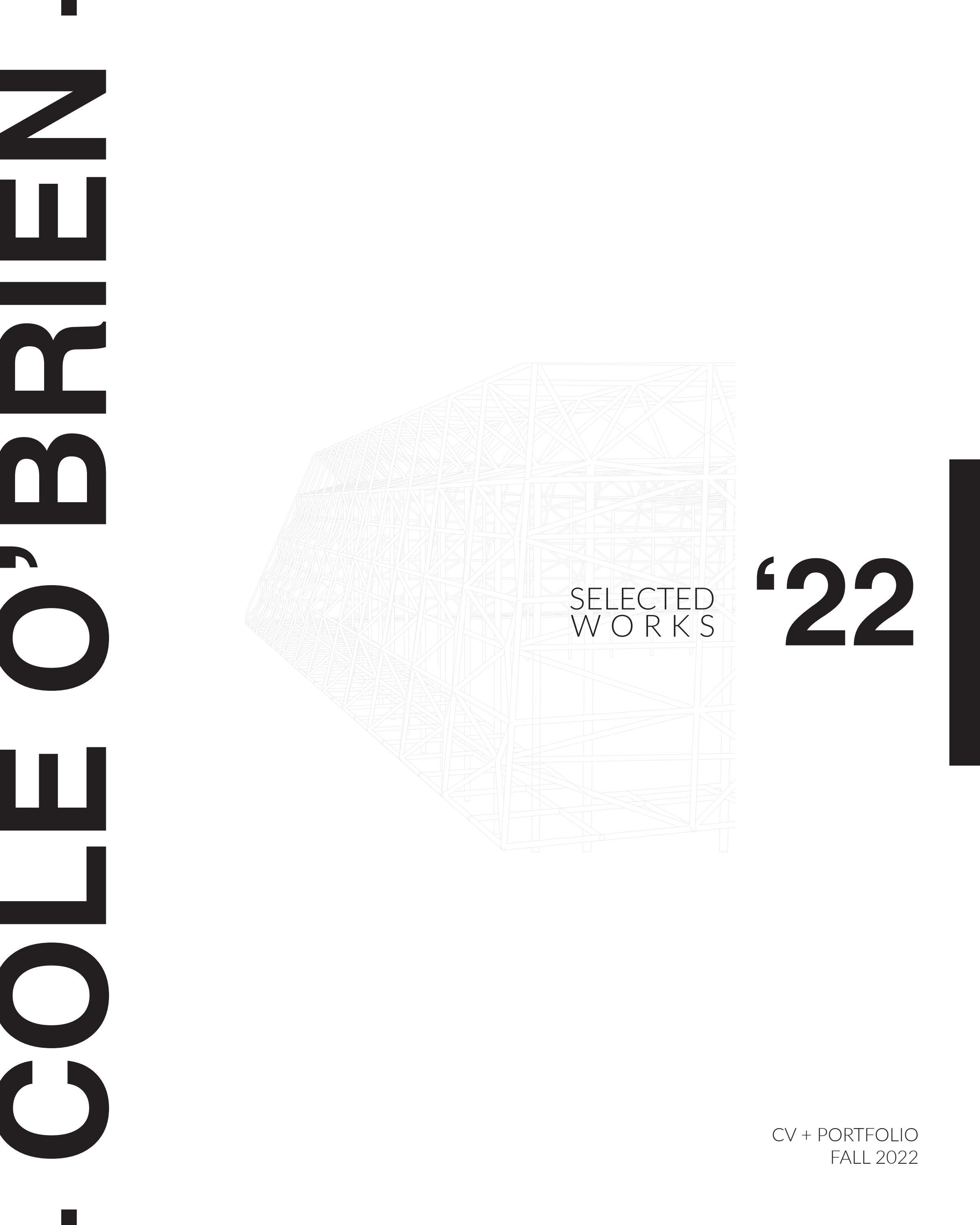 Cole O'Brien // Fall 2022 Portfolio by Cole O'Brien - Issuu