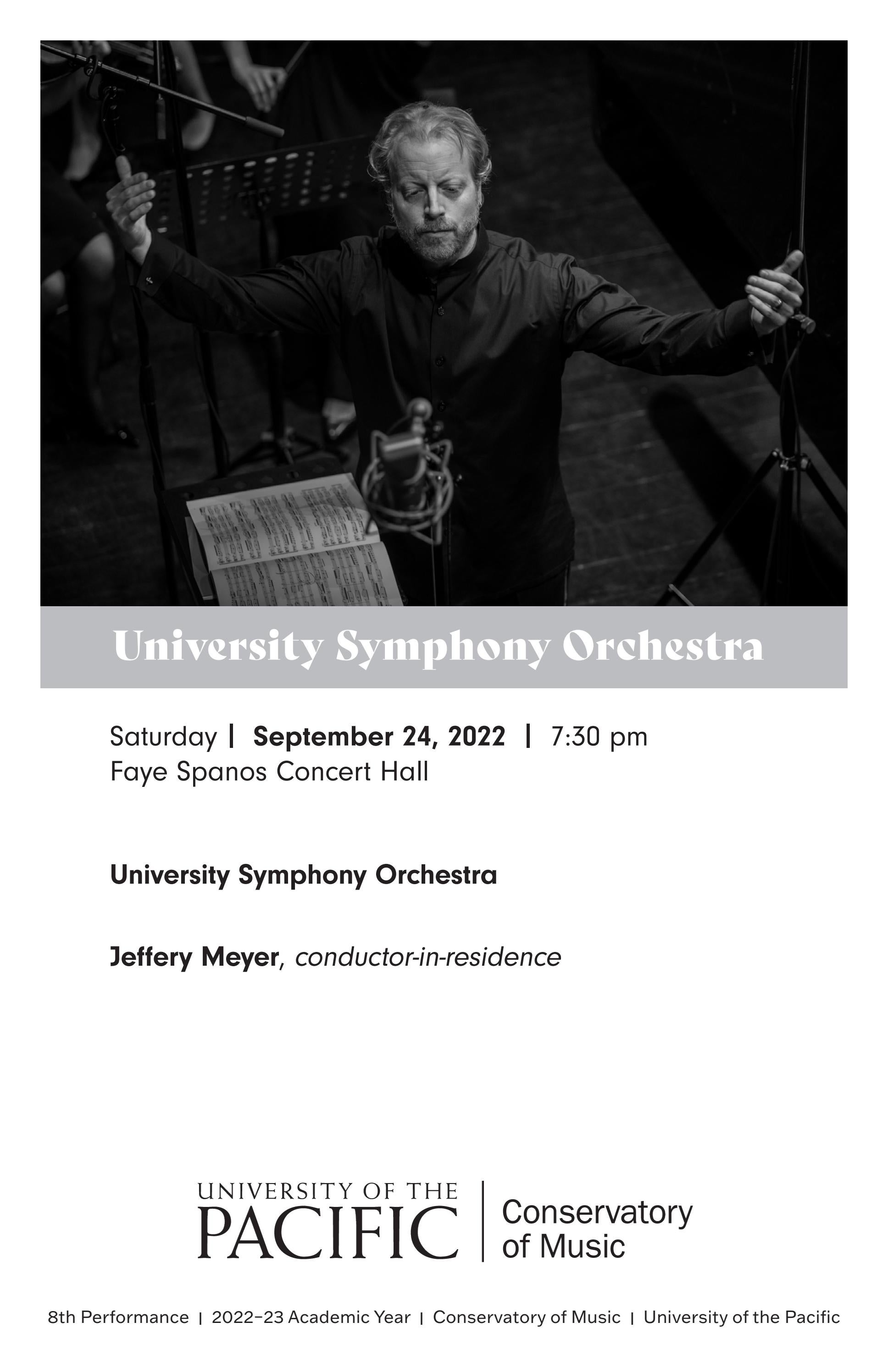 9/24/22 University Symphony Orchestra by University of the Pacific ...