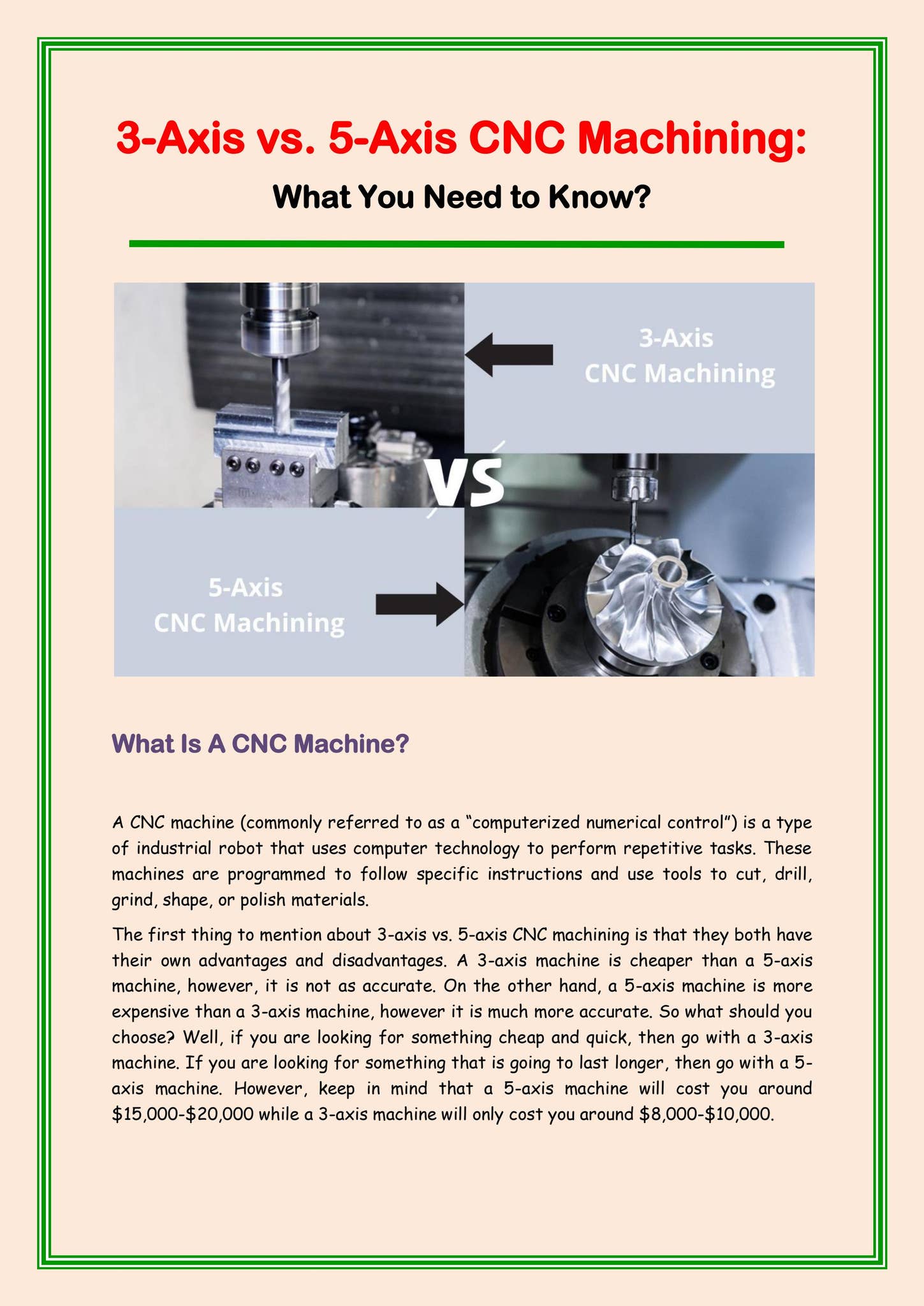 3-Axis vs 5-Axis CNC Machining What You Need To Know by RPWORLD - Issuu