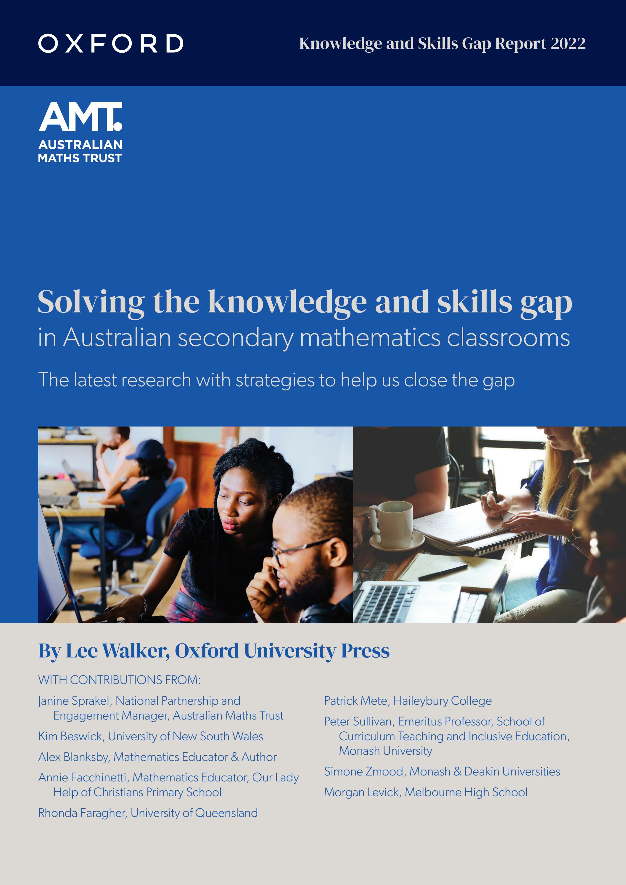 Solving the knowledge and skills gap in Australian secondary ...