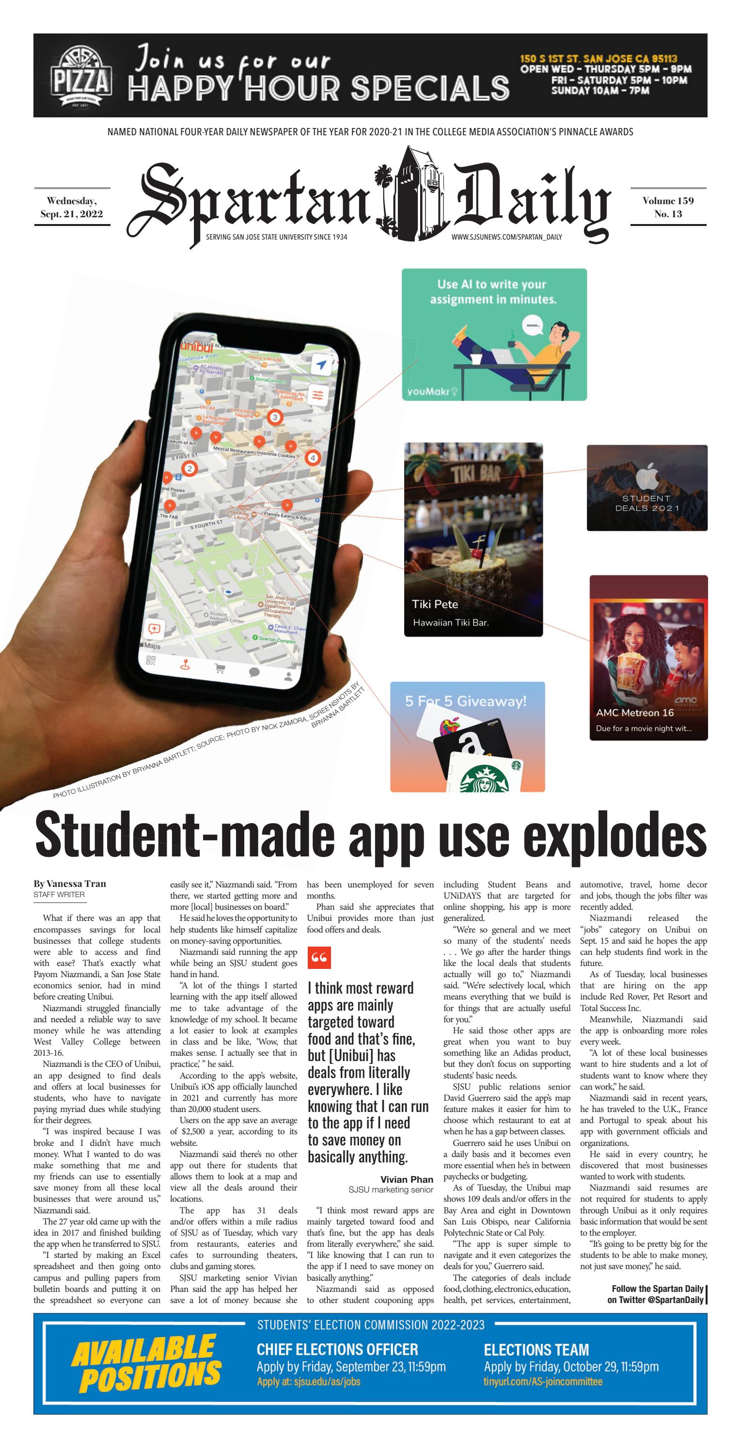 Spartan Daily Vol. 159 No. 13 by Spartan Daily - Issuu