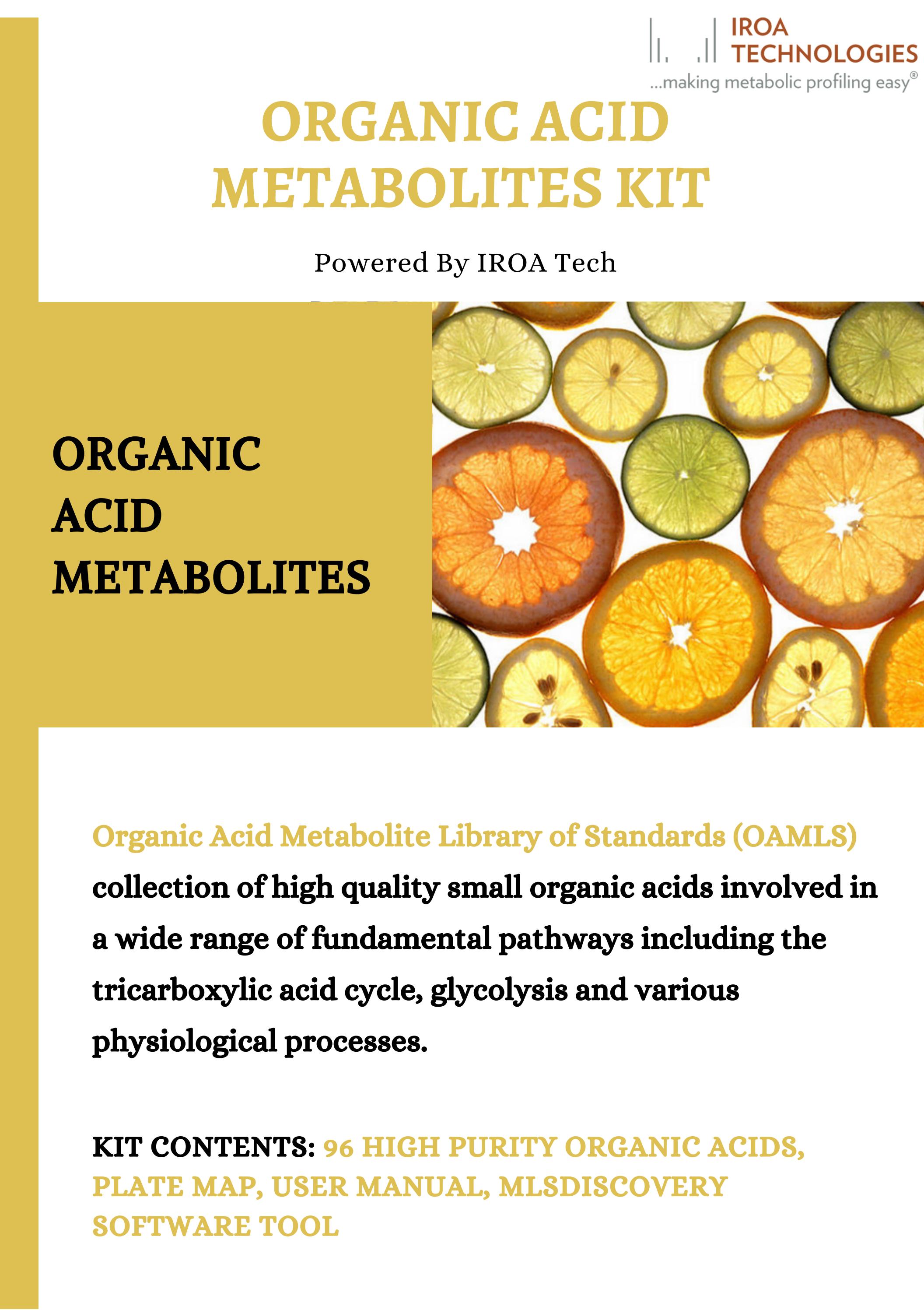 Organic Acid Metabolites Kit By IROA Technologies by Iroa Technologies ...