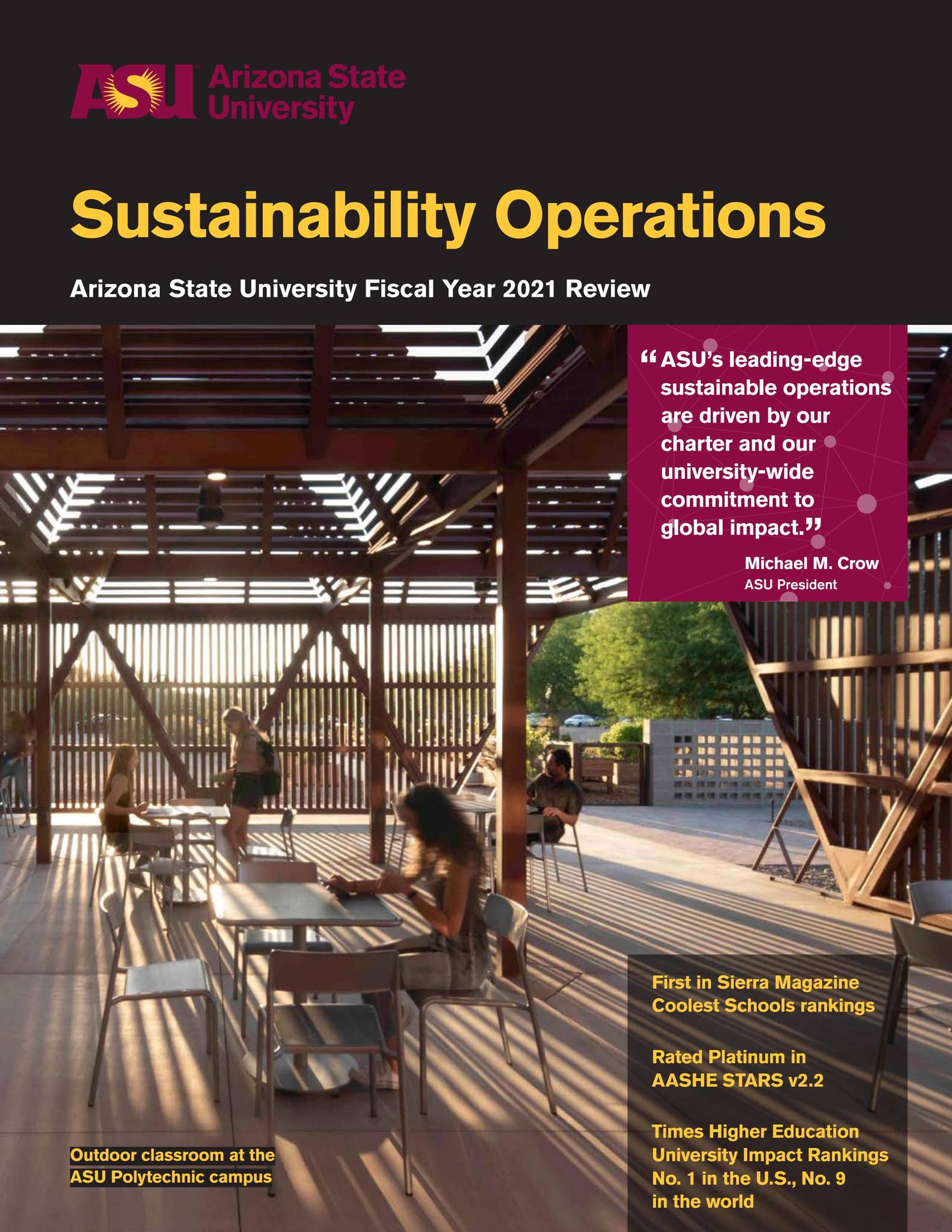 Arizona State University Sustainability Operations Fiscal Year 2021 ...