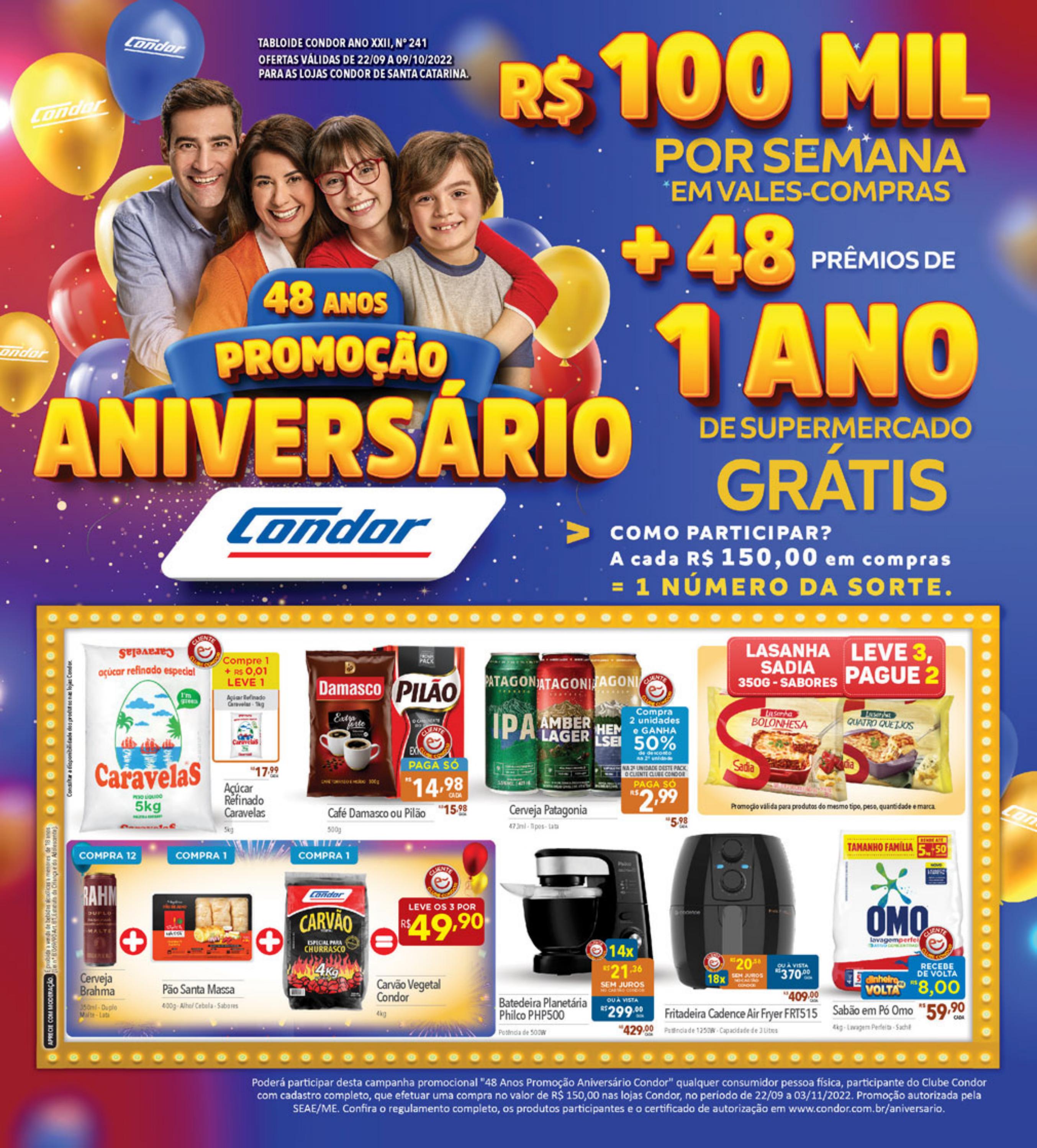 IMPERDÍVEL! Aproveite a Promoção Aniversáro Condor 2022. Ofertas ...