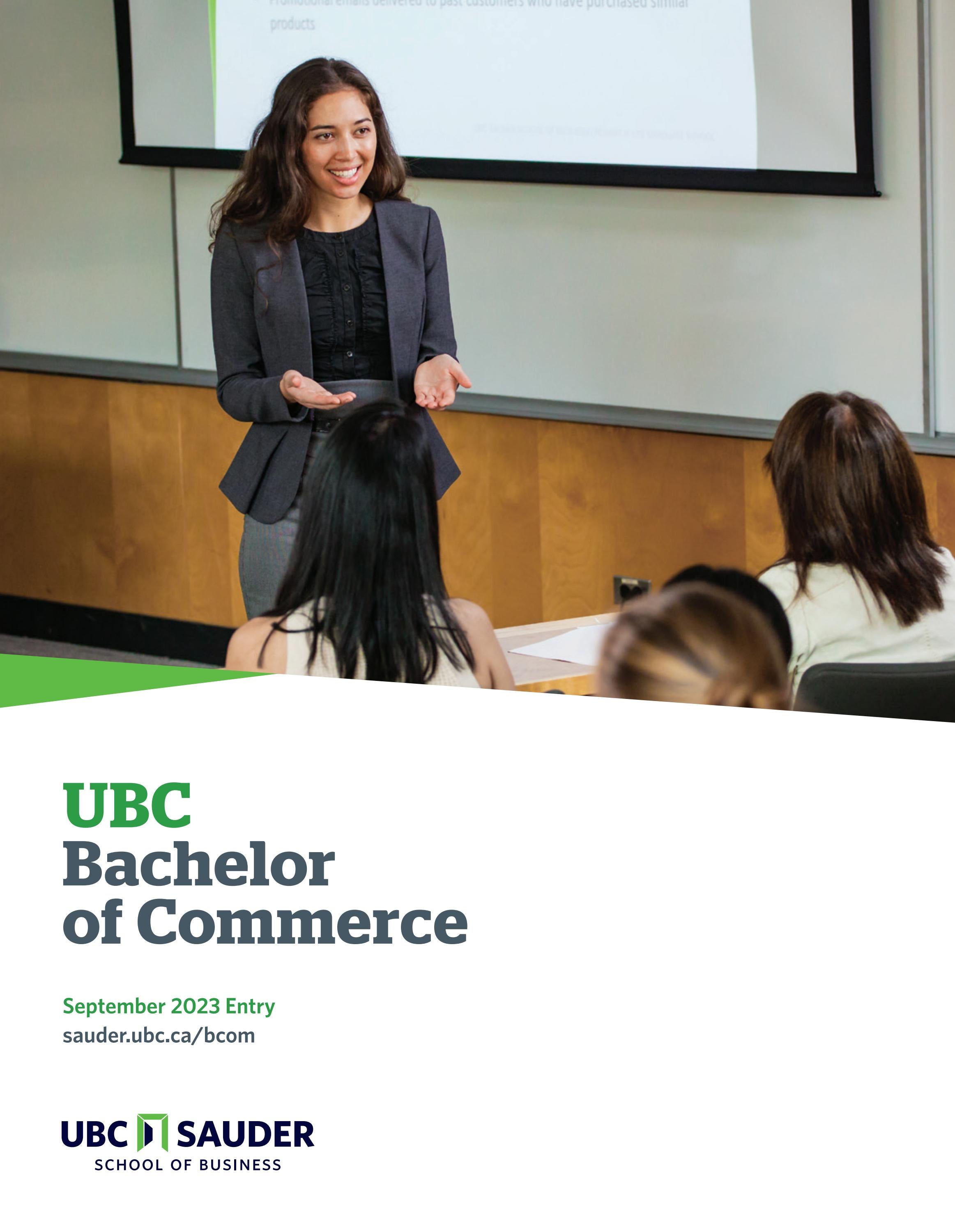 UBC Sauder BCom - September 2022 Entry Brochure by UBC Sauder School of ...
