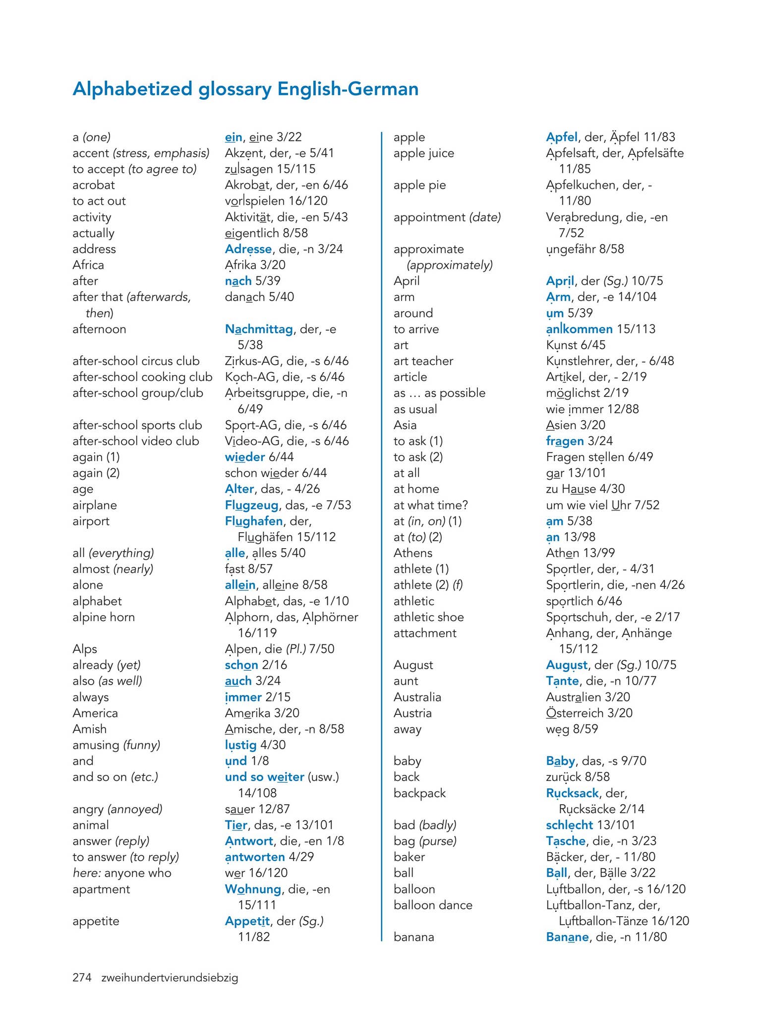 PD1 - My Portfolio Alphabetical Glossary E-G by Klett World Languages ...