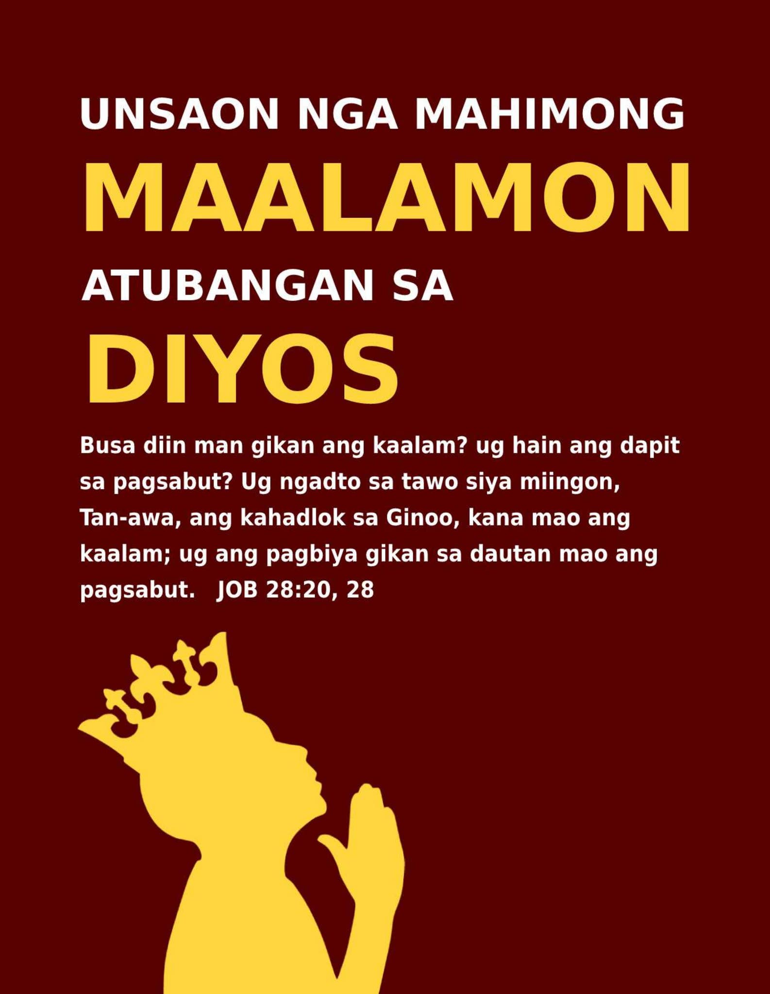 Cebuano True Wisdom Tract by Filipino Tracts and Literature Society Inc ...