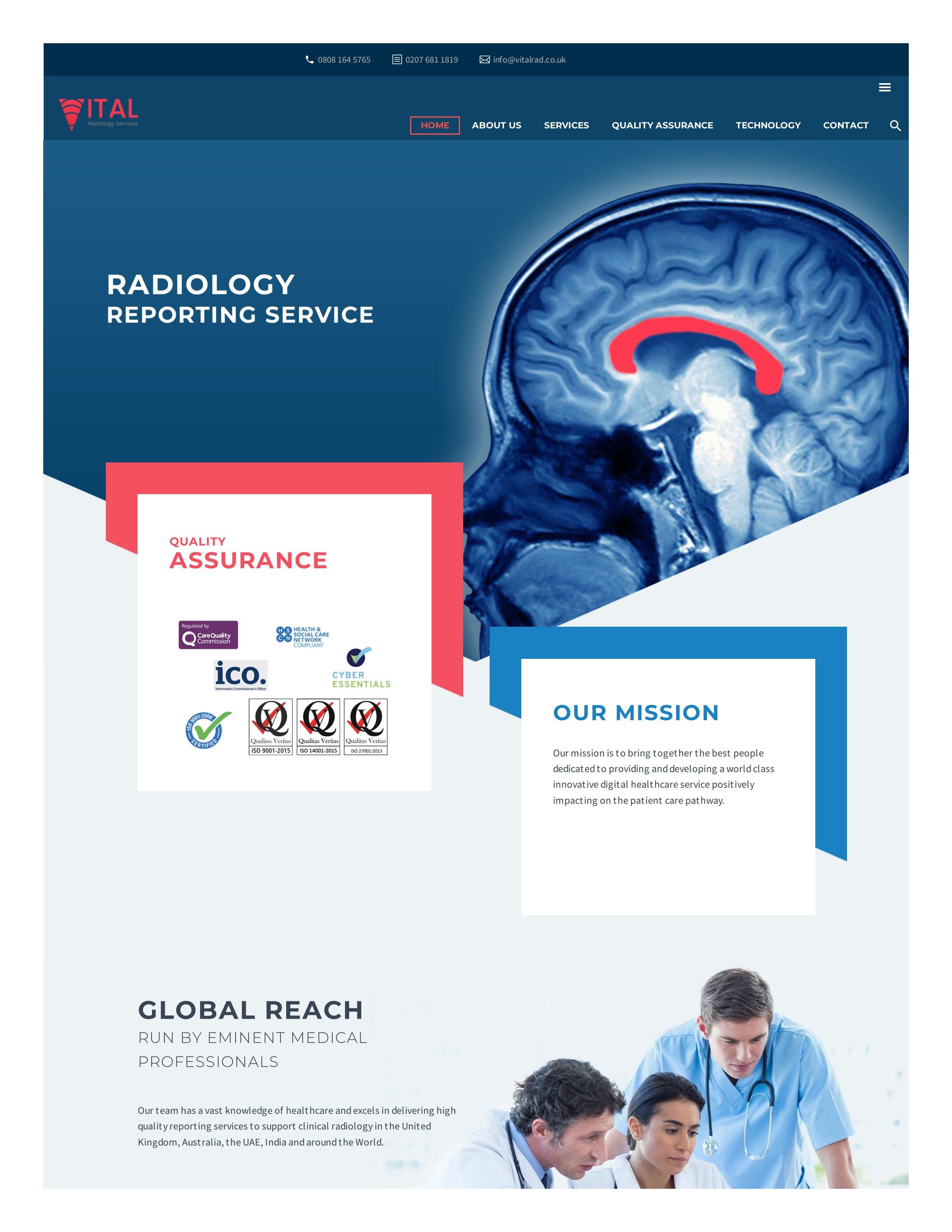 High quality teleradiology reporting services UK - Vital Radiology ...