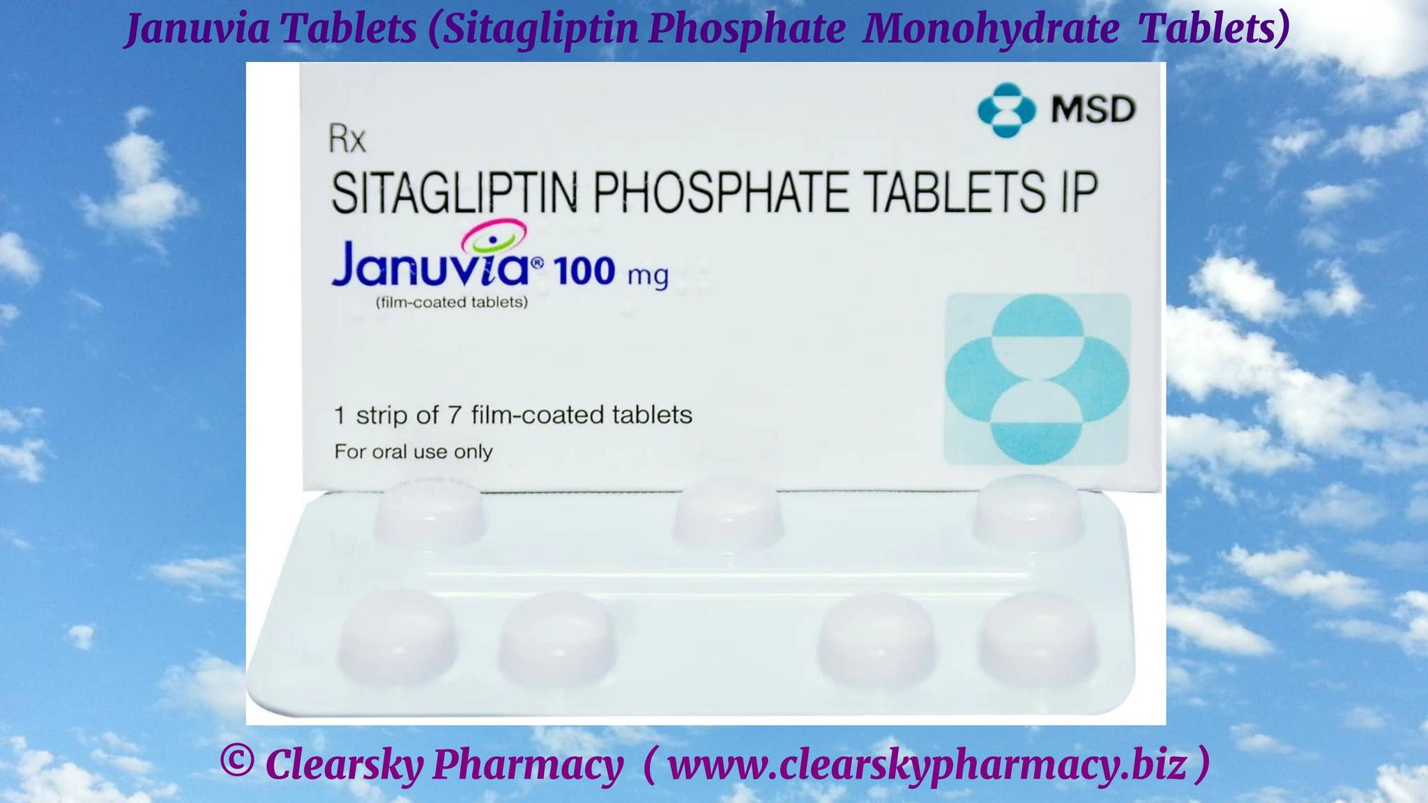 Januvia Tablets (Sitagliptin Phosphate Monohydrate Tablets) by ...