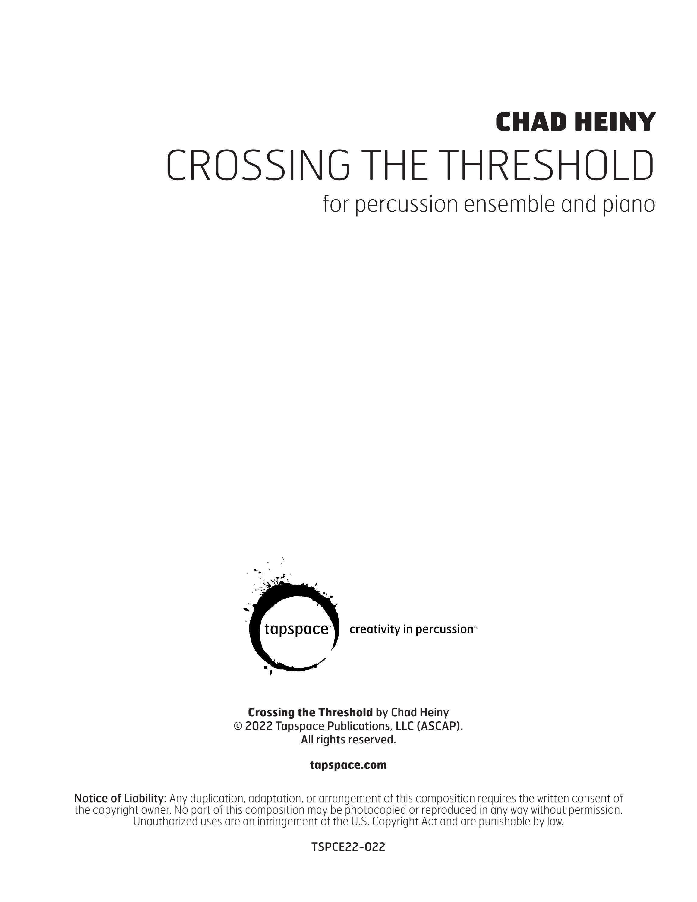 Crossing the Threshold-SAMPLE by Tapspace - Issuu