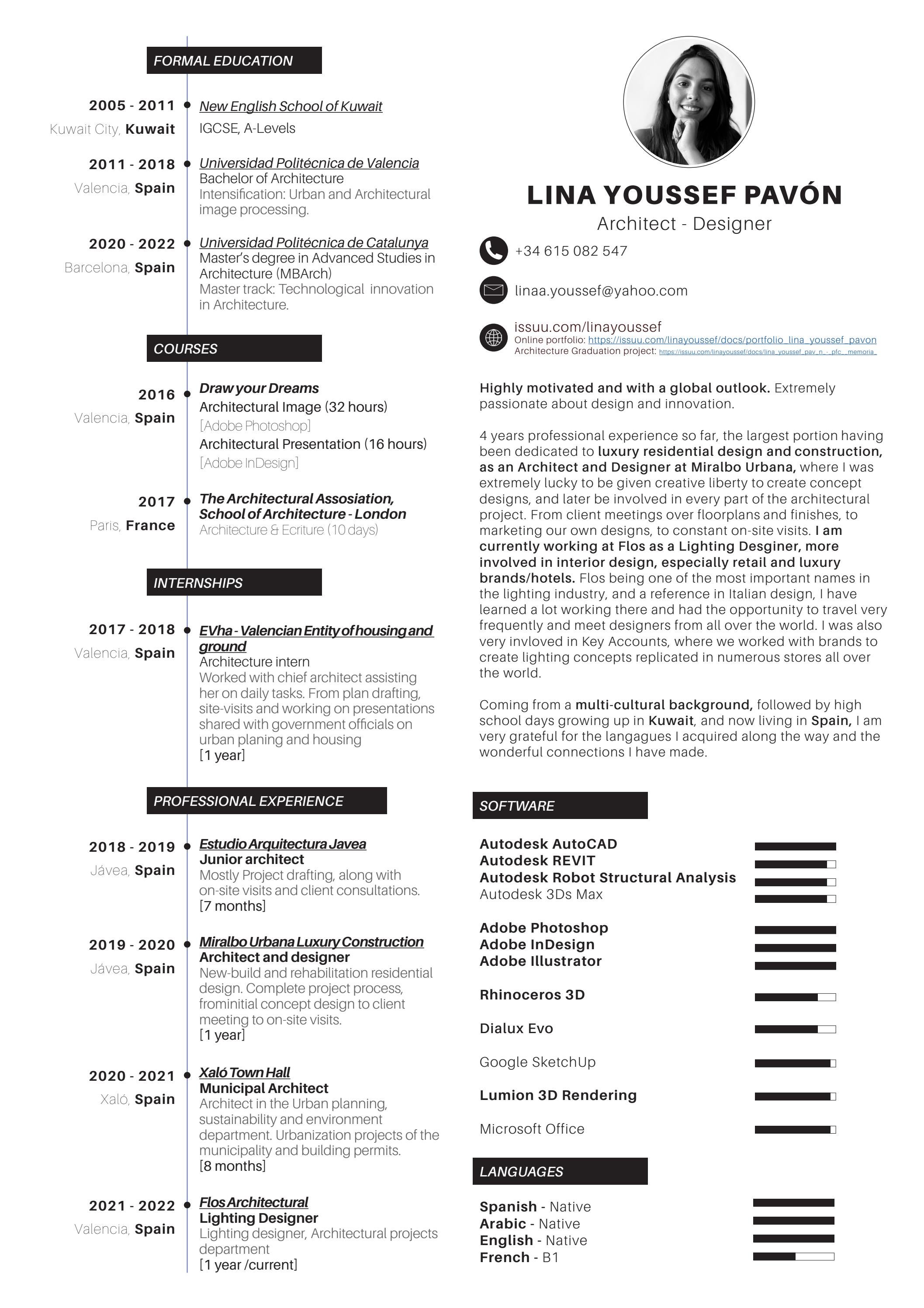 Resume/CV by Lina Youssef Pavón - Issuu