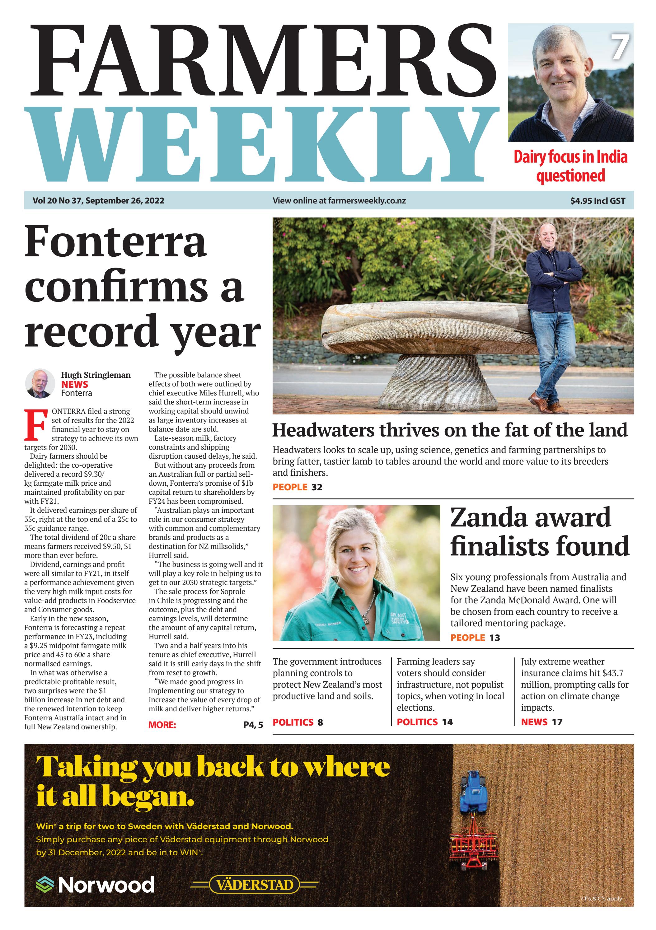 Farmers Weekly NZ September 26 2022 by AgriHQ - Issuu