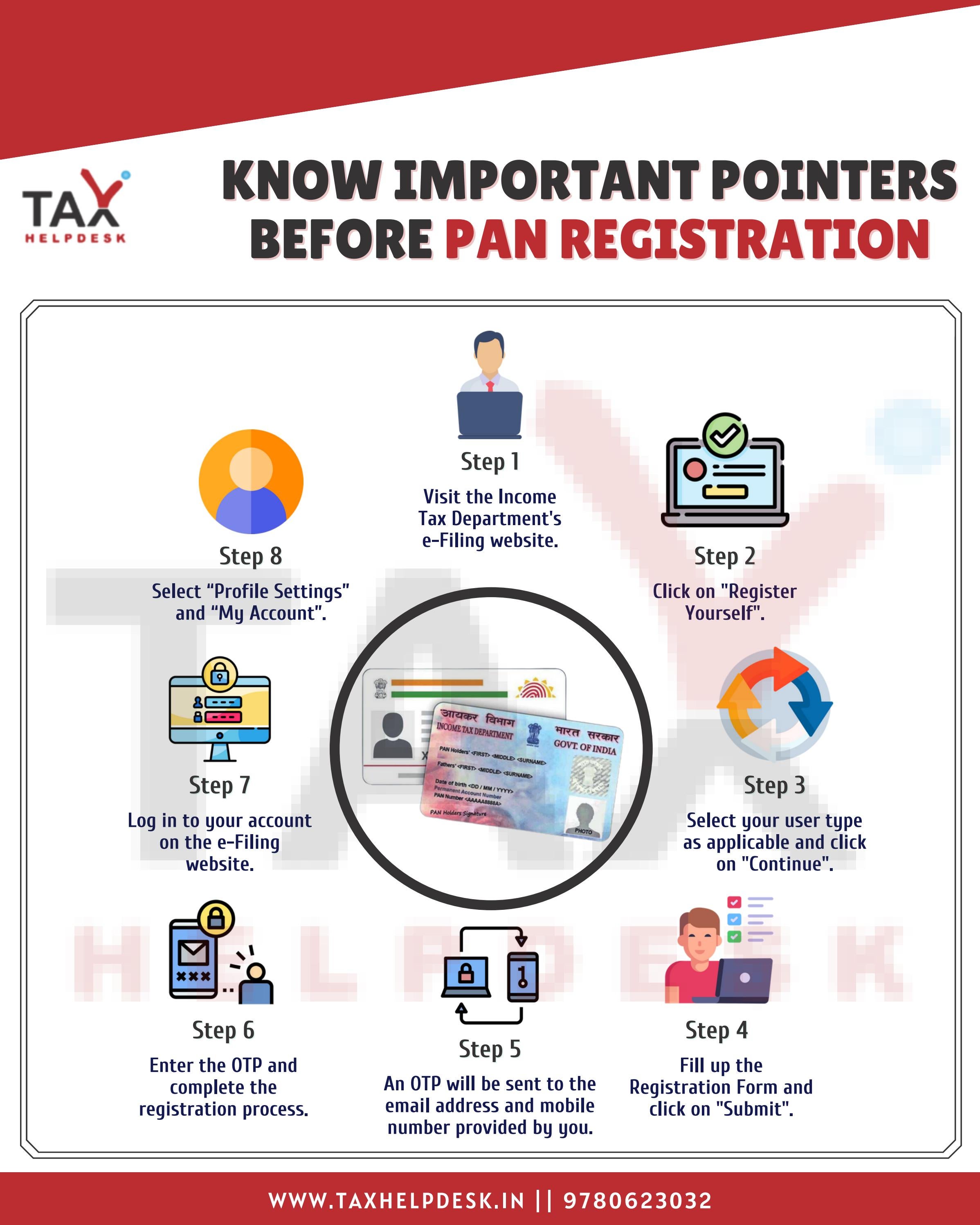KNOW IMPORTANT POINTERS BEFORE PAN REGISTRATION by TaxHelpDesk SEO - Issuu