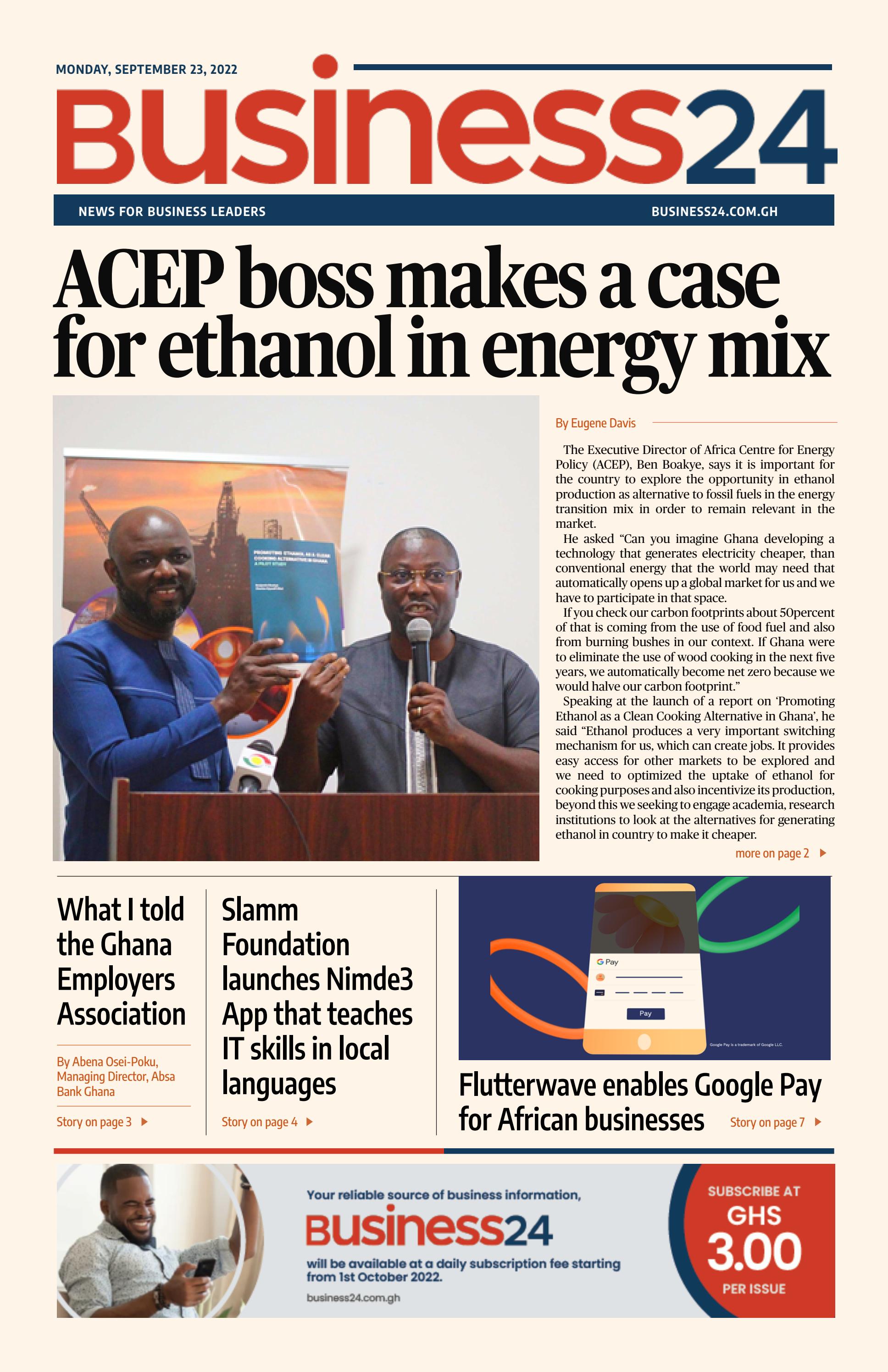 Business24 Newspaper 23 September 2022 by Business24 Online - Issuu