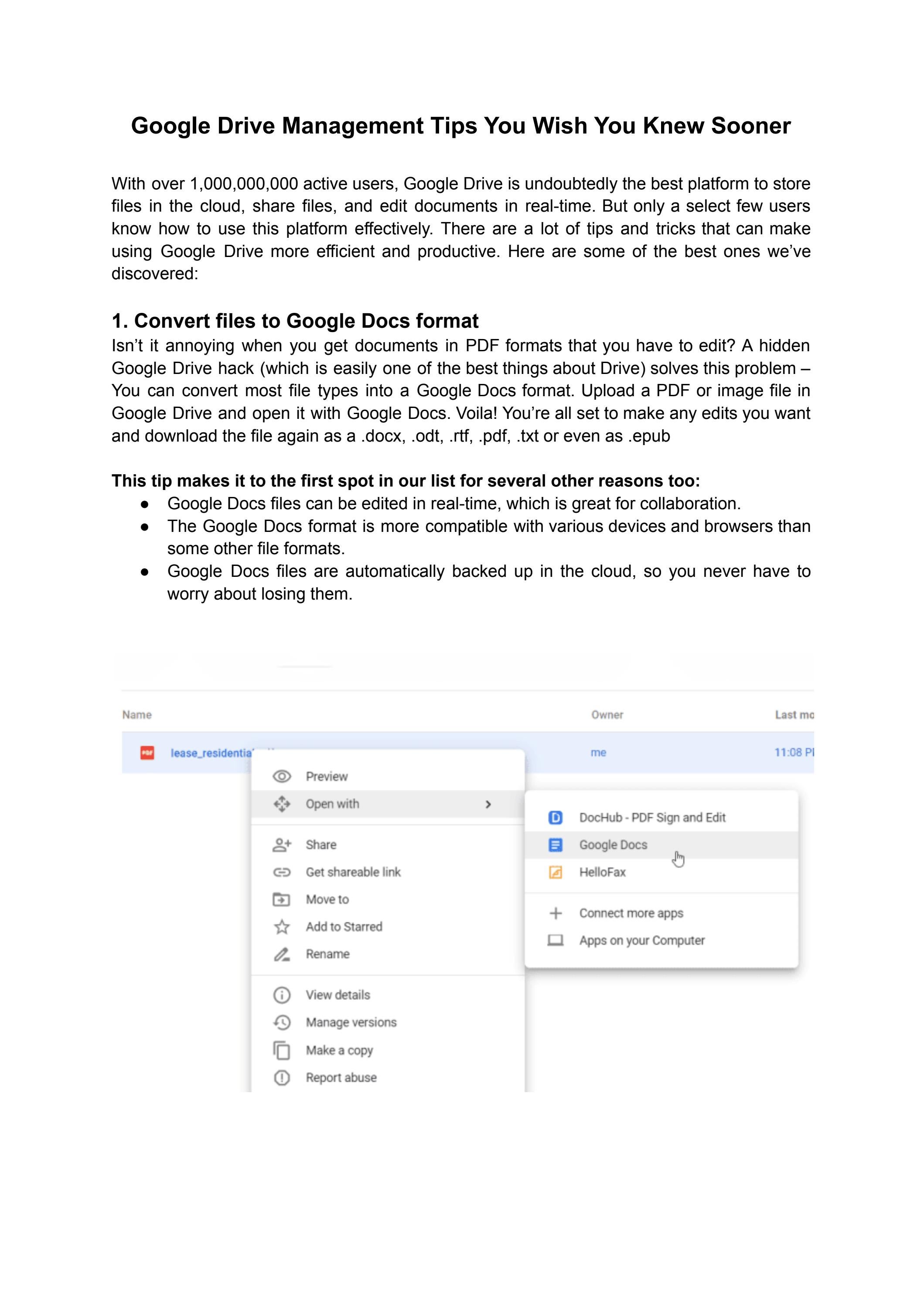 Google Drive Tips by Patronum - Issuu