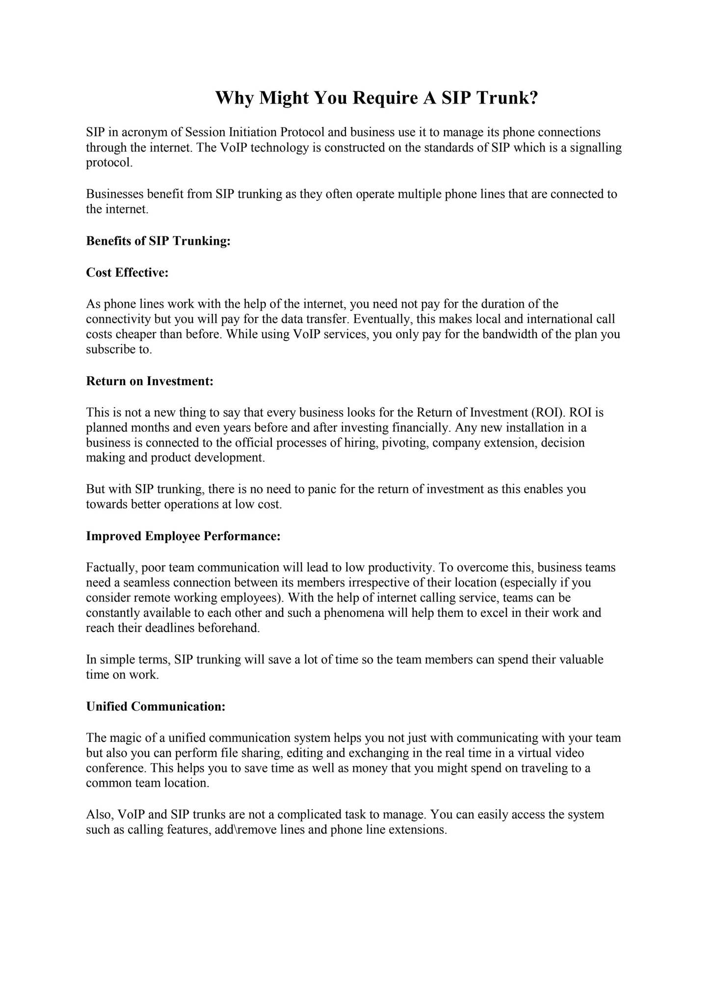 SIP Trunk Service Provider by vitelglobal1 - Issuu