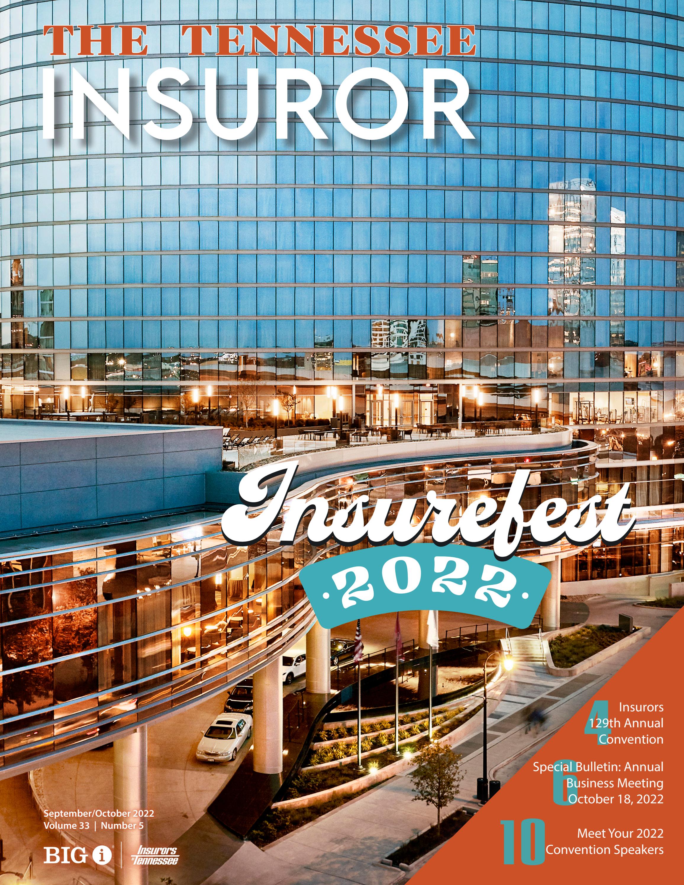 Tennessee Insuror September/October 2022 by Insurors of Tennessee - Issuu