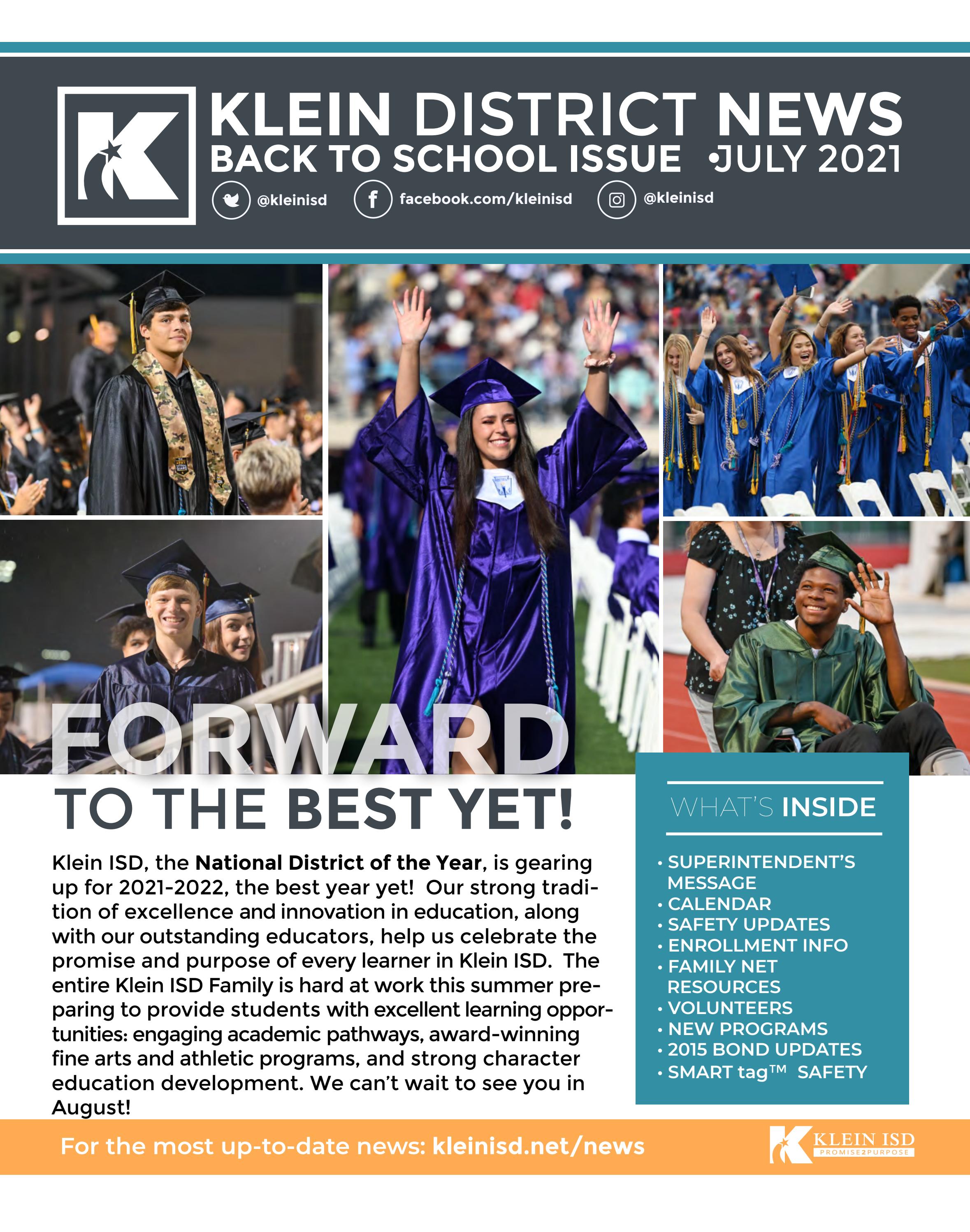 Klein District News - Back to School 2021 by Klein ISD - Issuu