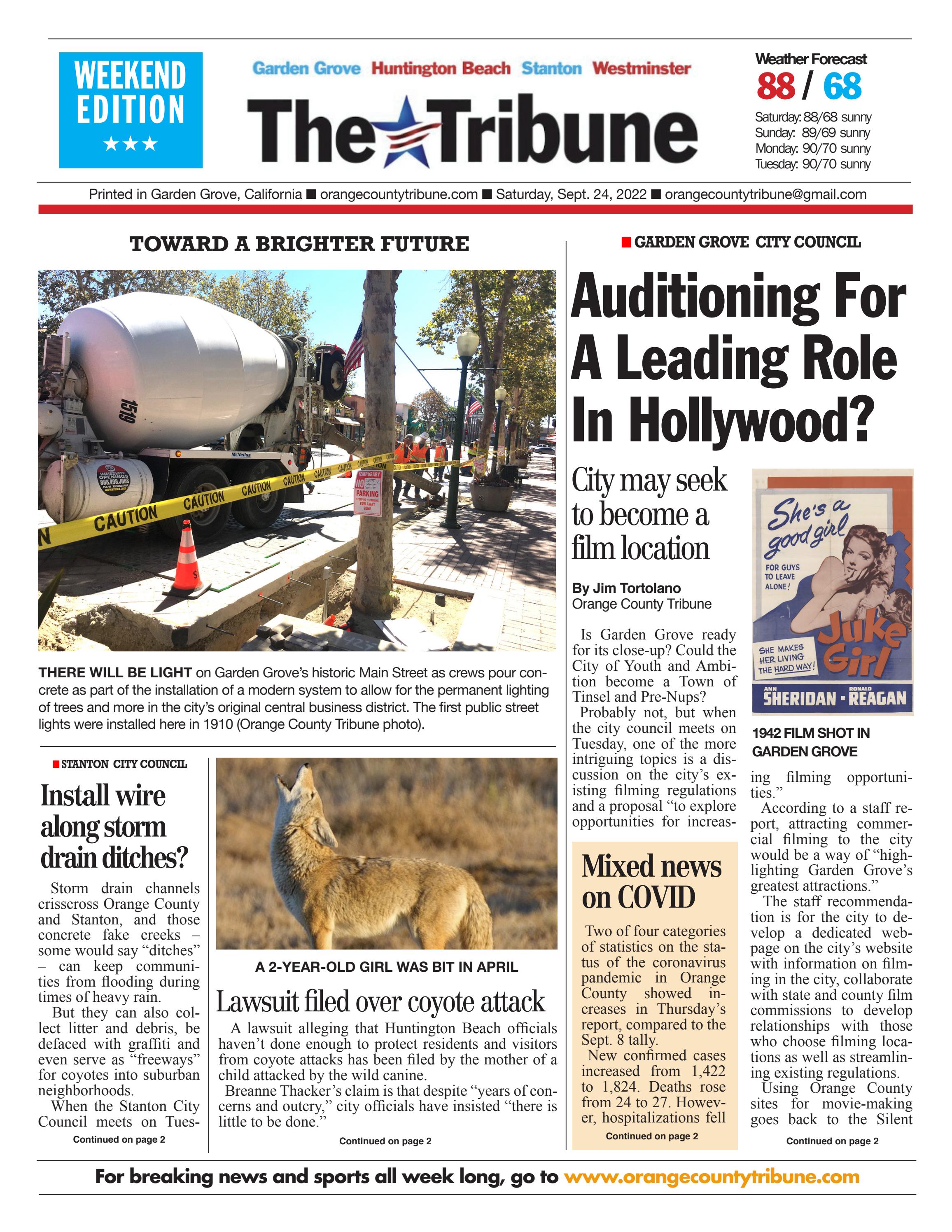 The Orange County Tribune Sept. 24, 2022 by orangecountytribune - Issuu