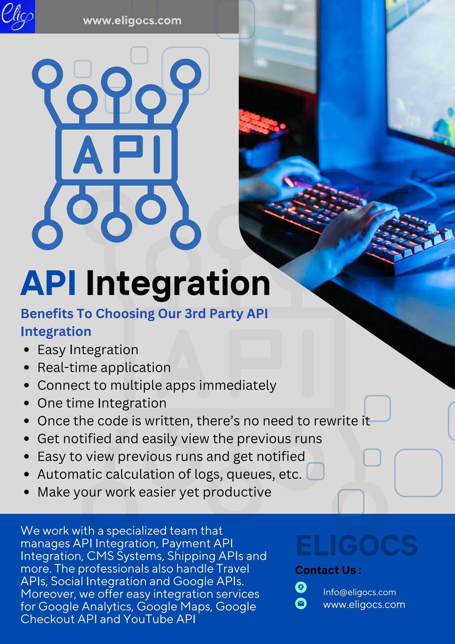 Affordable API Integration Services - Eligocs by Eligo Creative Services - Issuu