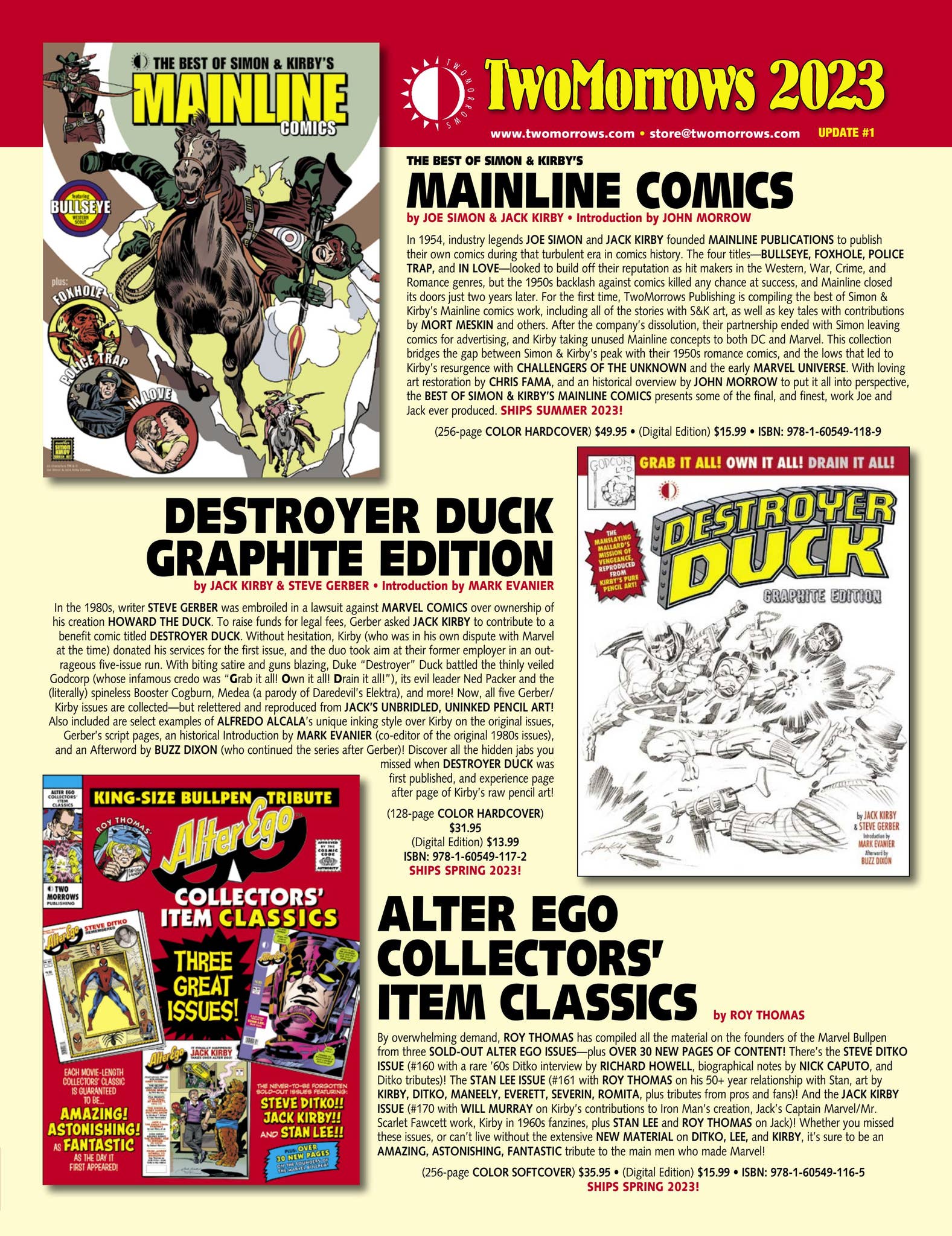 TwoMorrows 2023 Update #1 by TwoMorrows Publishing - Issuu