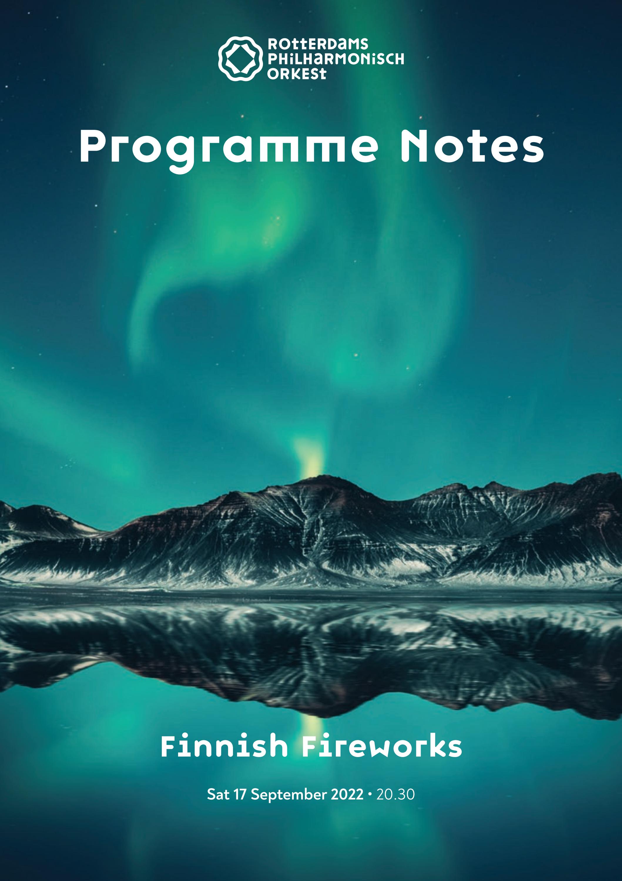 Programme Notes | Finnish Fireworks - 17 September 2022 by Rotterdams ...